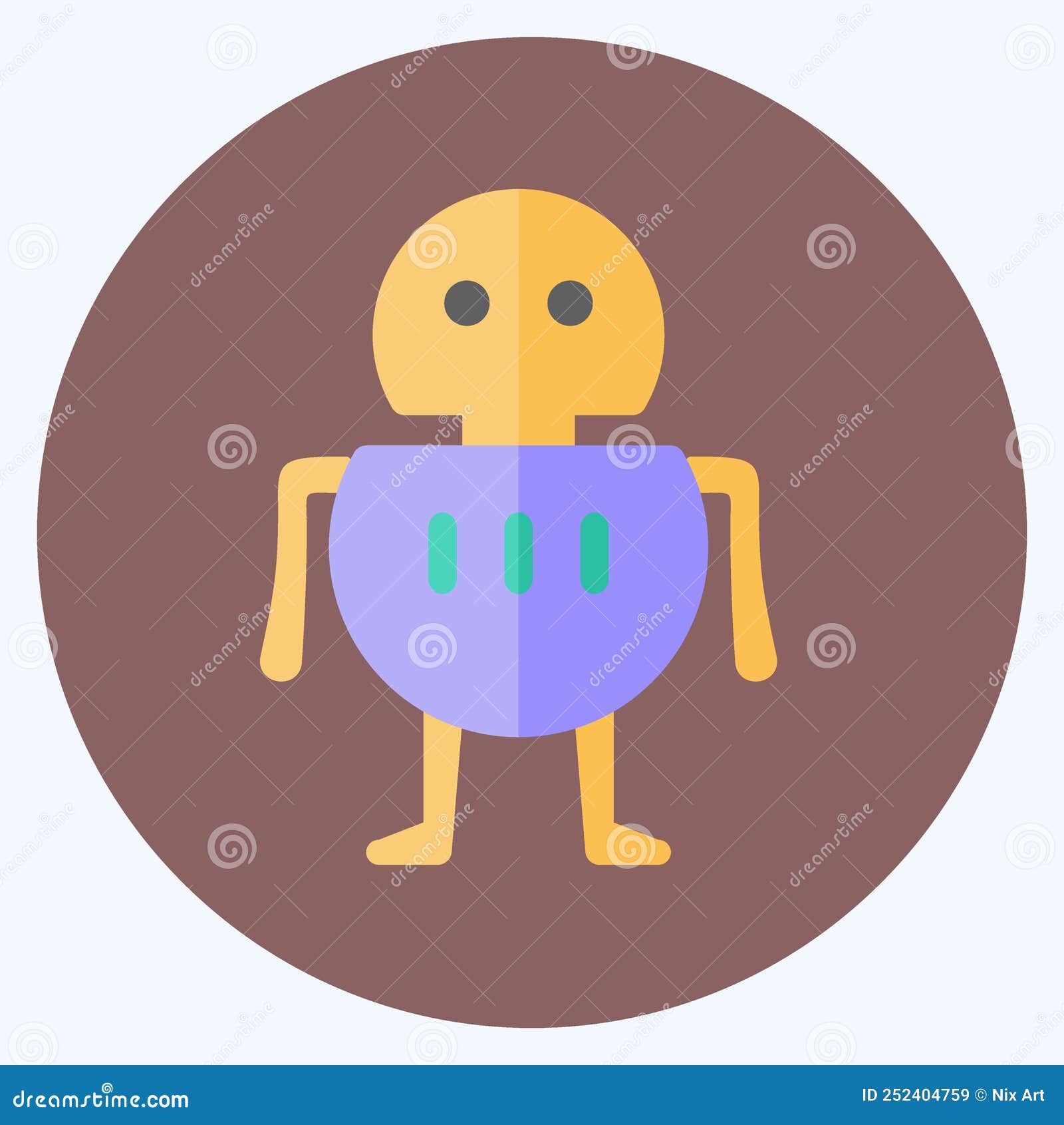 Icon Robot. Suitable for Programming Symbol. Flat Style. Simple Design ...