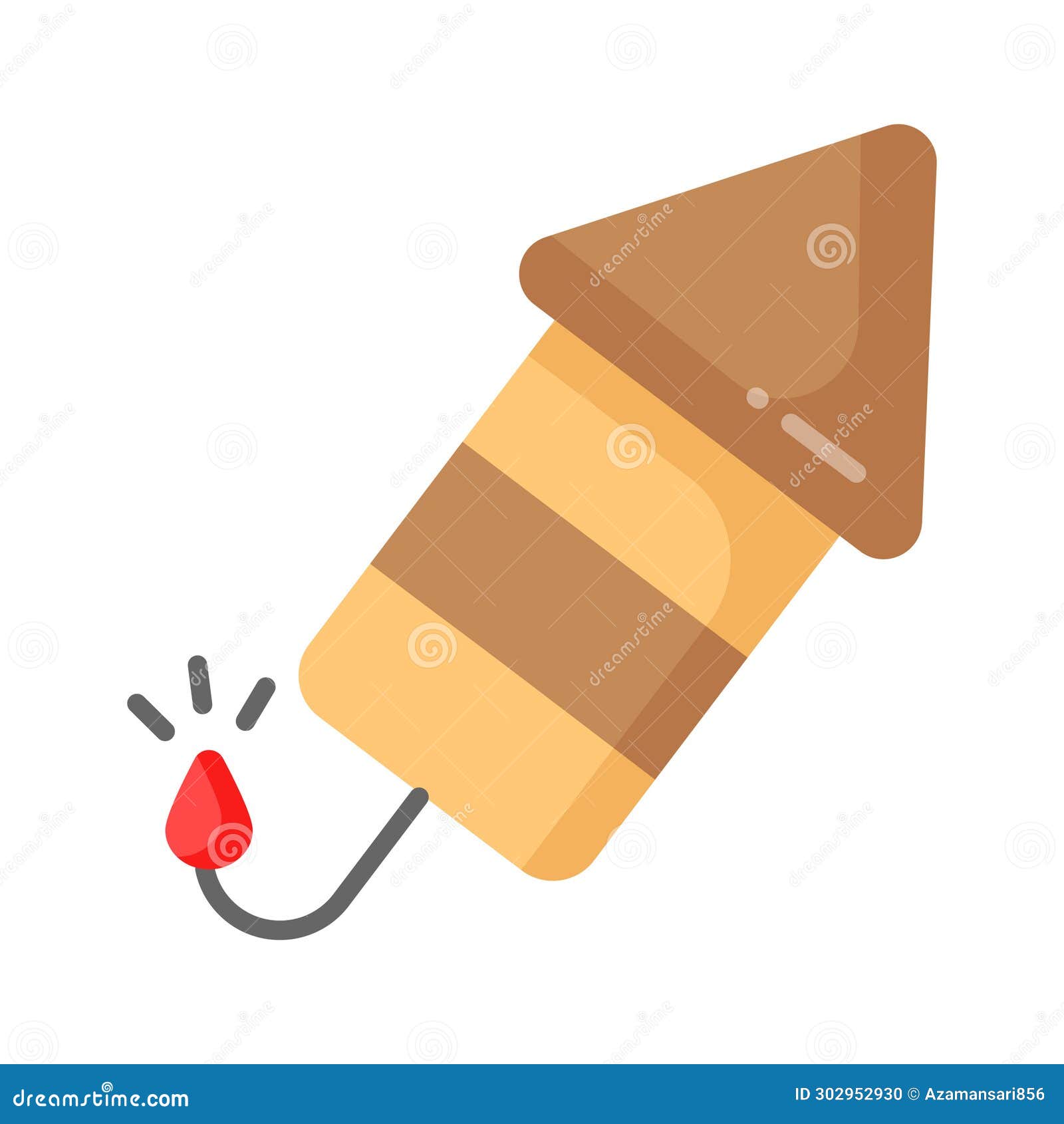 Icon of Rocket Firecracker, Modern Vector of Banger Stock Vector ...
