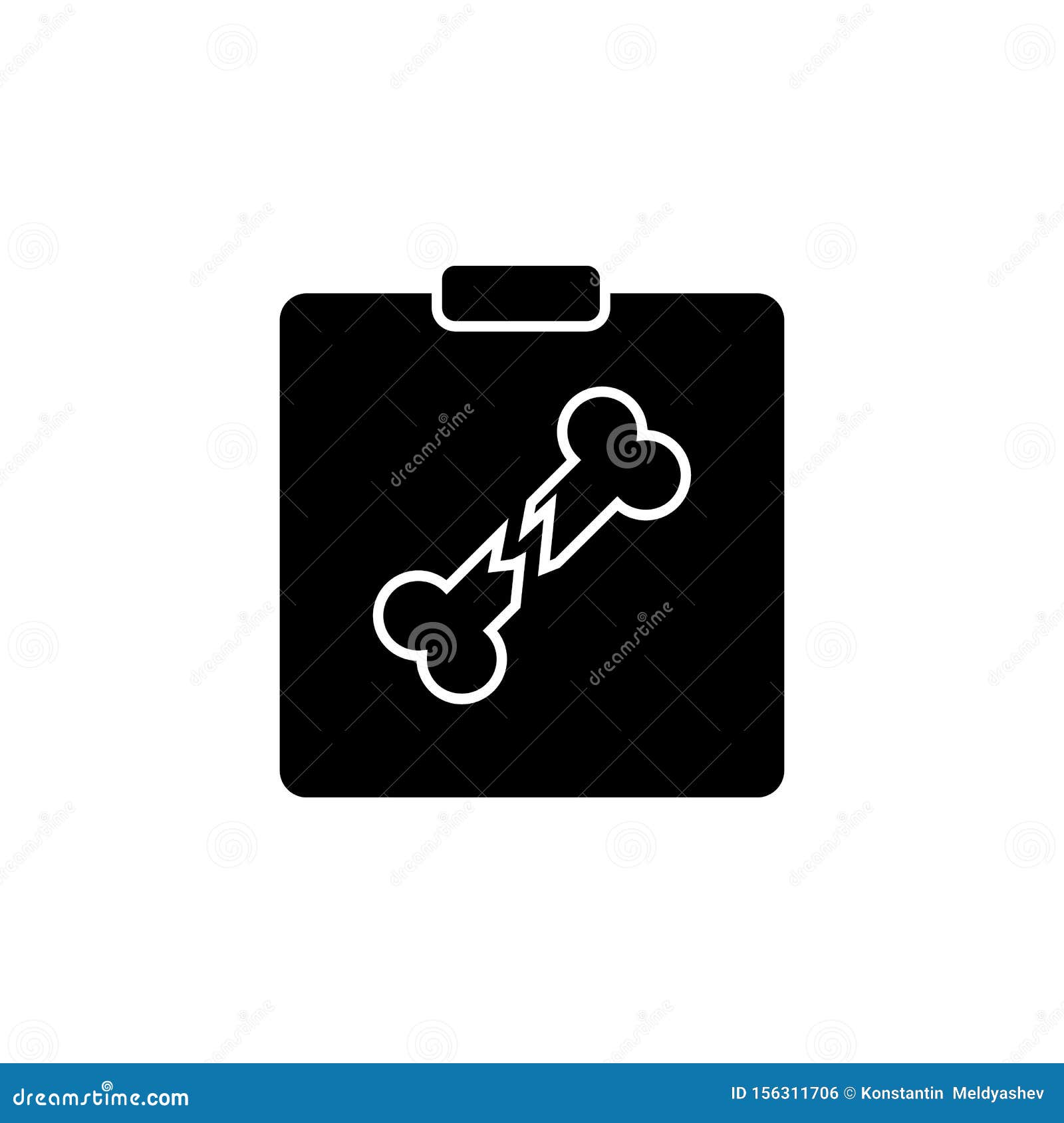 The Icon of Roentgen, Rontgen, X-ray. Simple Flat Icon Illustration, of ...