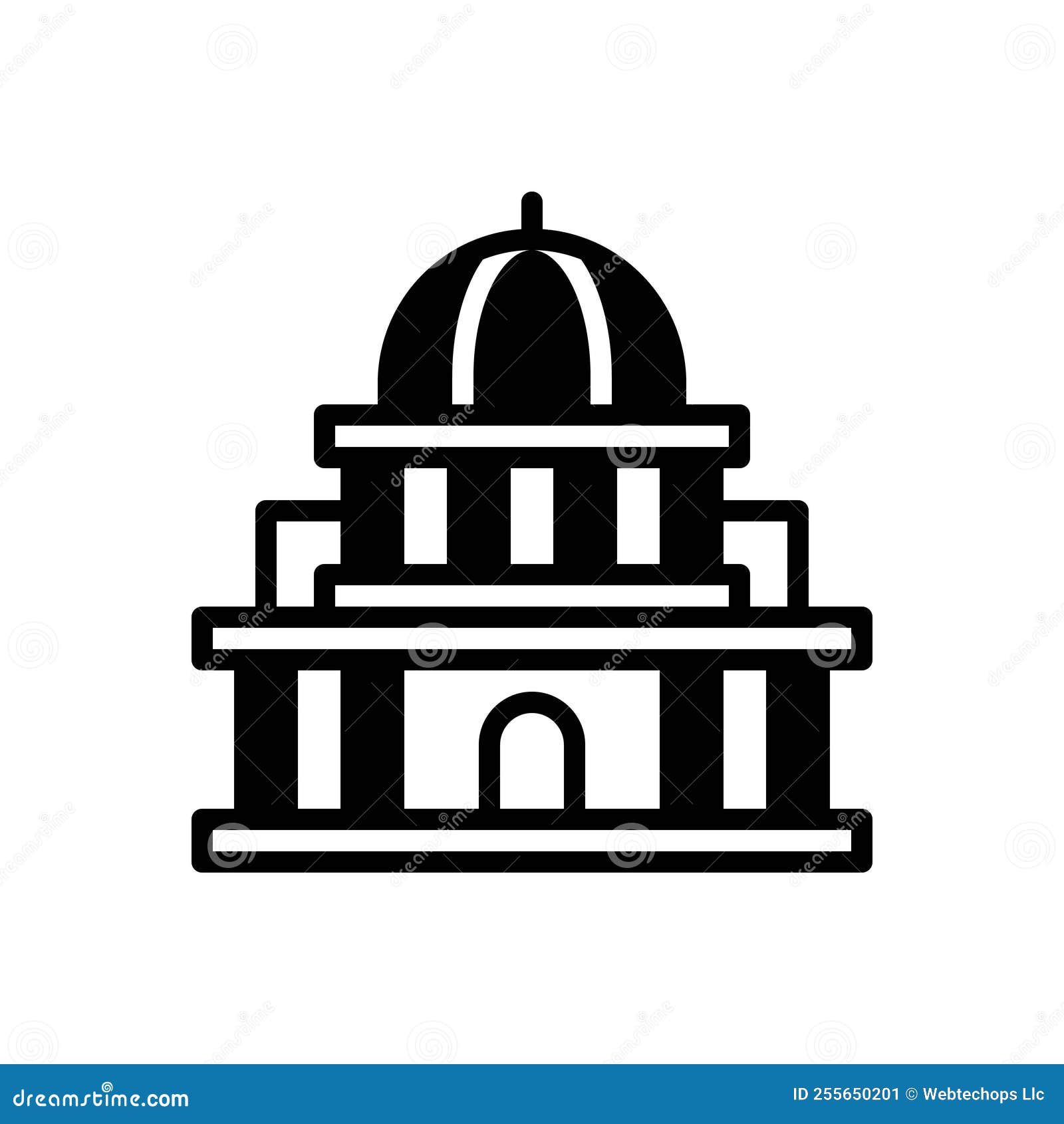 Black Solid Icon for Rome, City and Landmark Stock Vector ...
