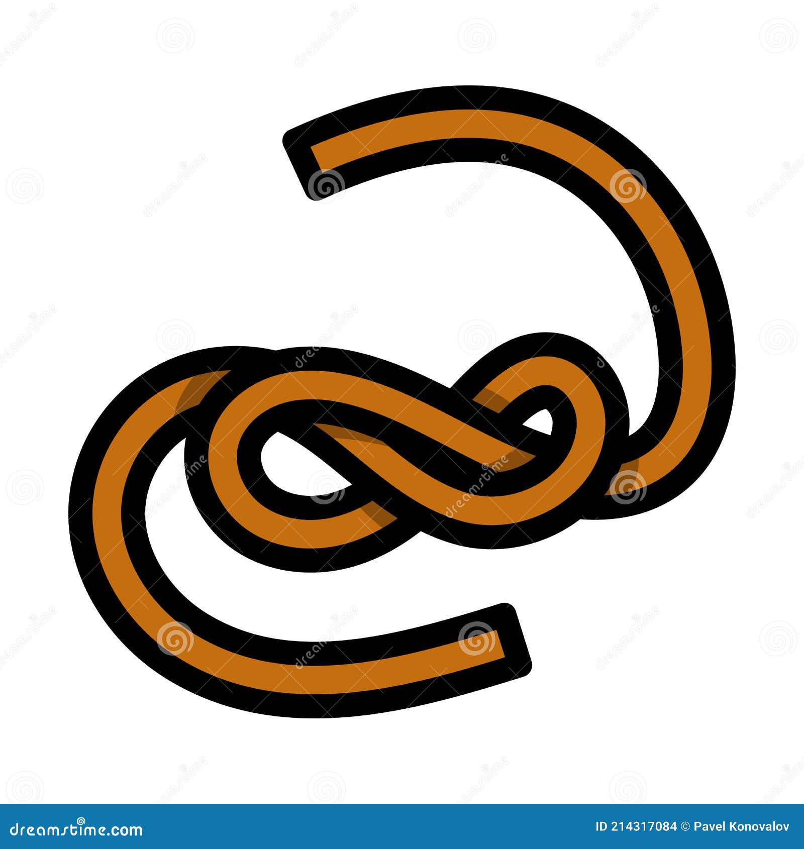 Icon of Rope stock vector. Illustration of cable, marine - 214317084