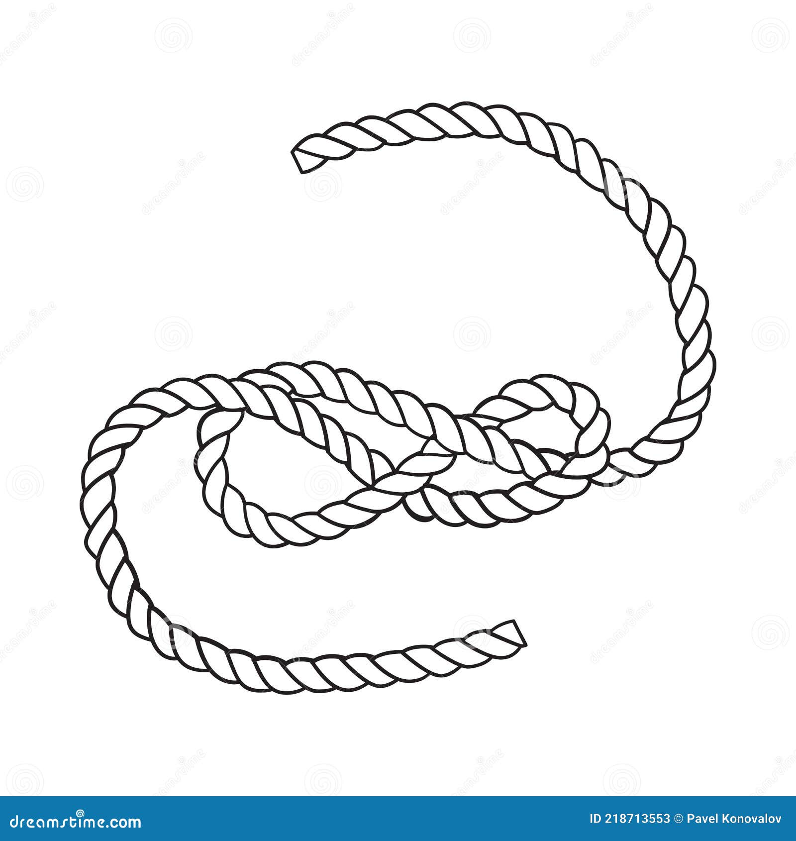 Icon of Rope stock vector. Illustration of rope, navy - 218713553