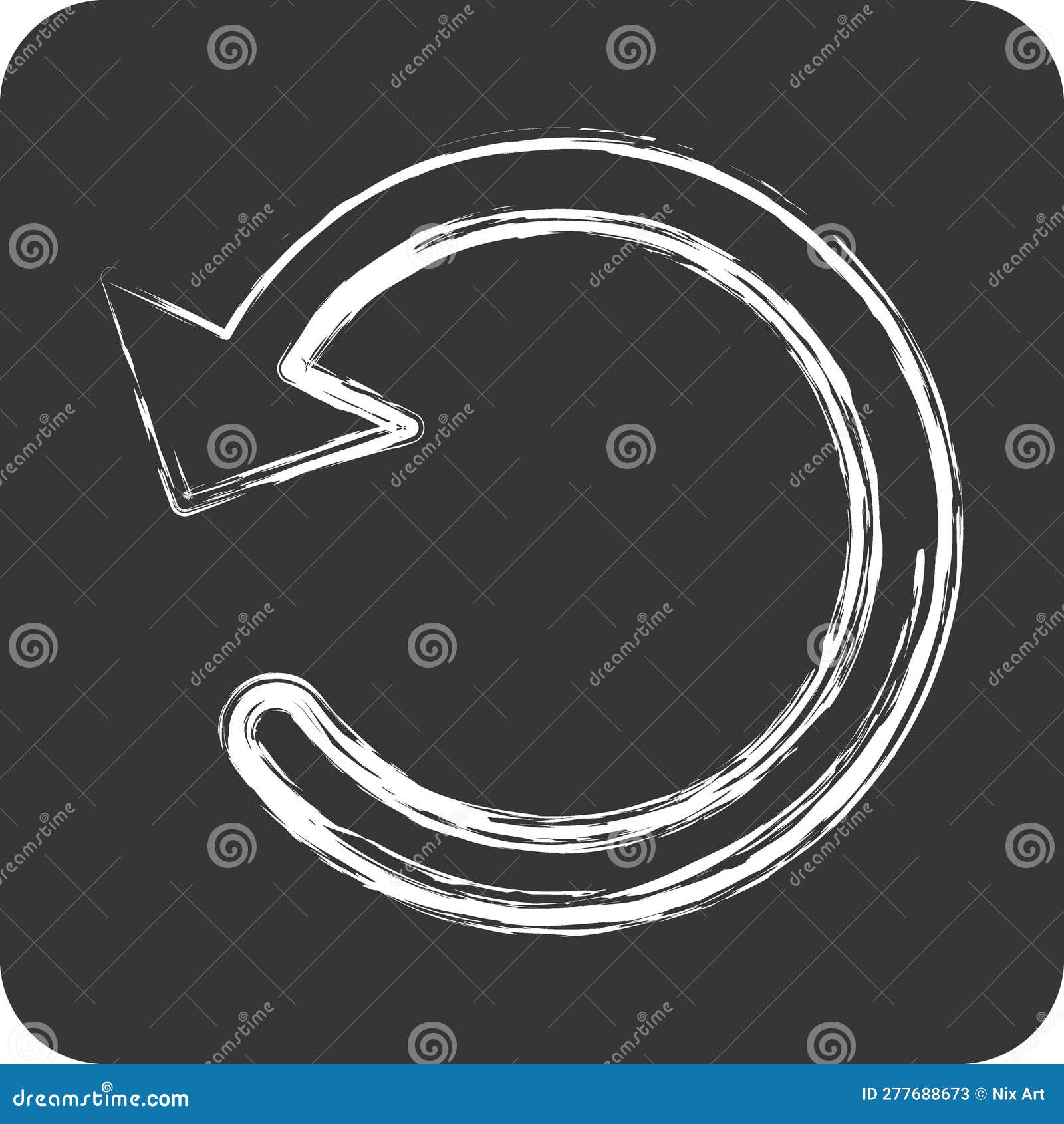 Icon Rotate. Related To Graphic Design Tools Symbol. Chalk Style Stock ...