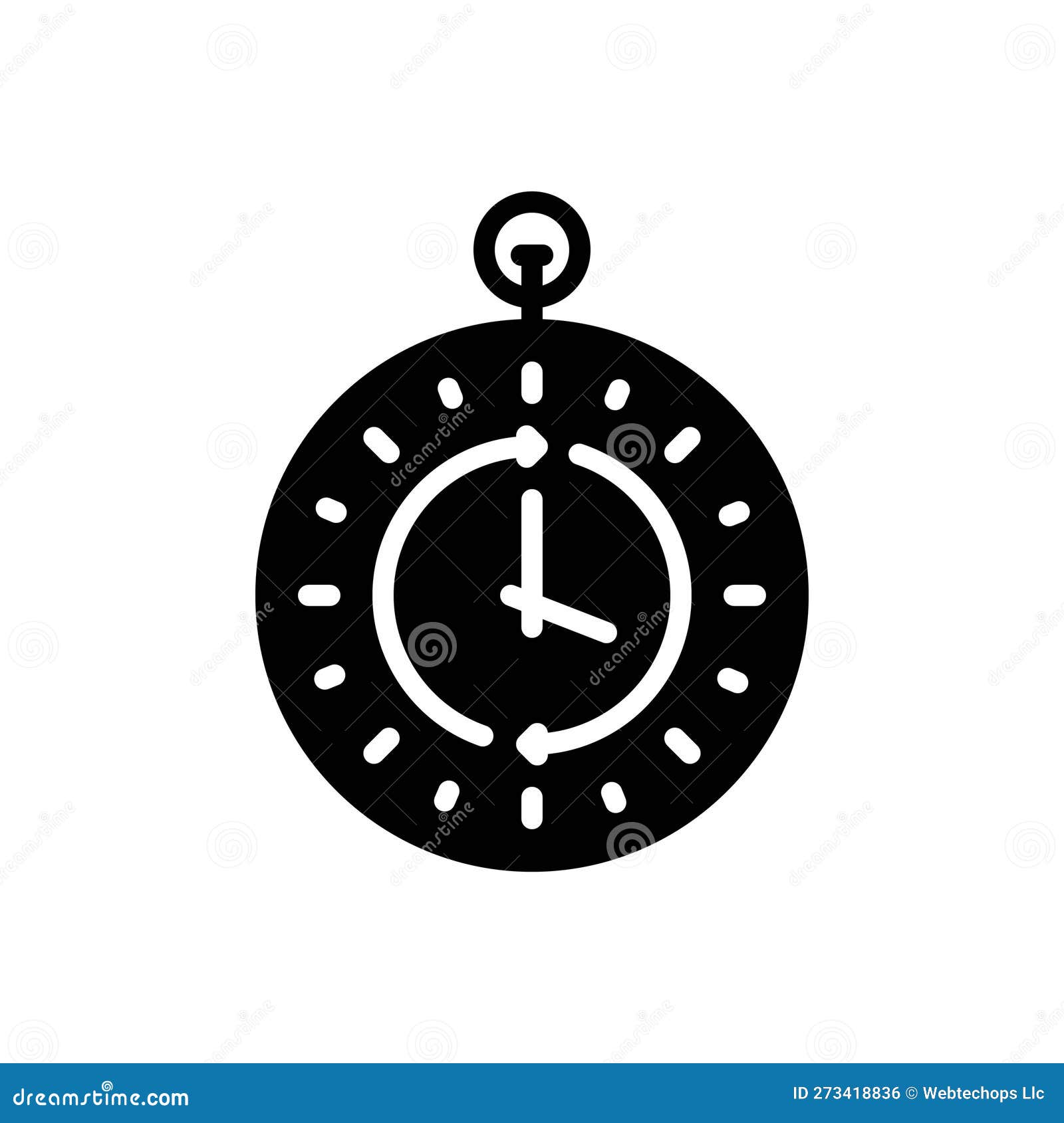 Black Solid Icon for Routine, Procedure and Everyday Stock Vector ...