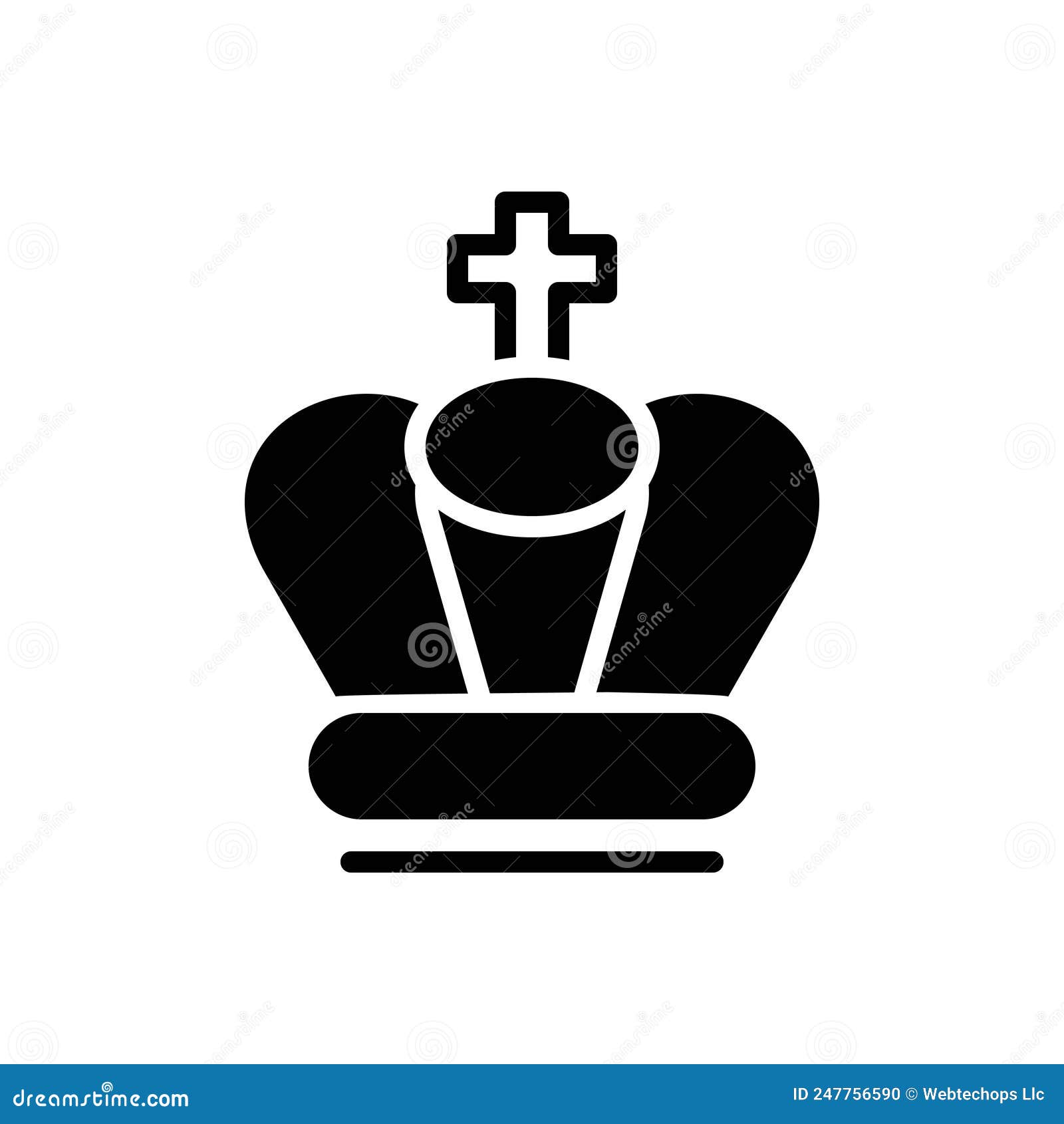 Black Solid Icon for Royal, Boutique and Crown Stock Vector ...
