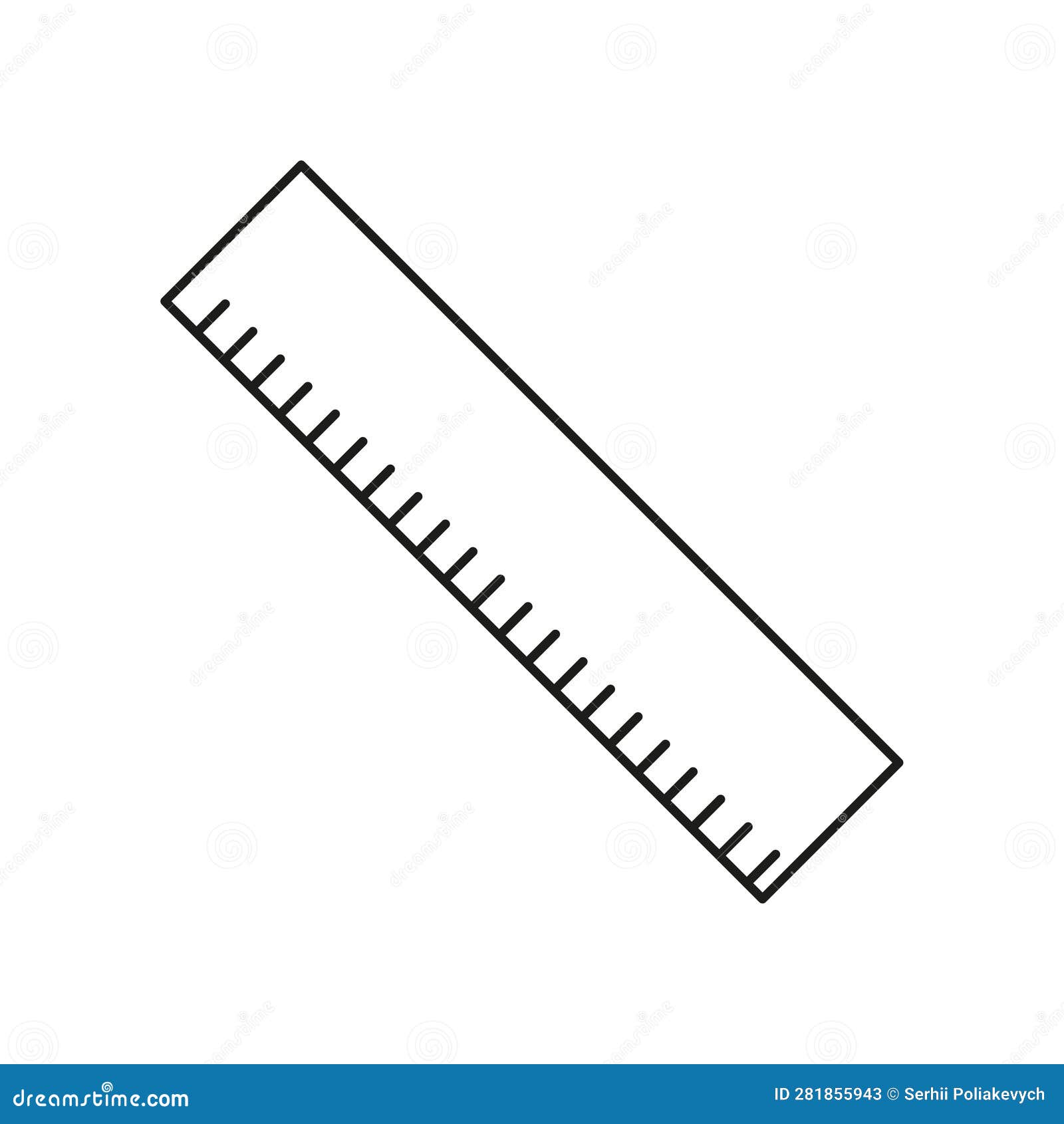 Icon of Ruler. Vector Illustration. Stock Image Stock Vector ...