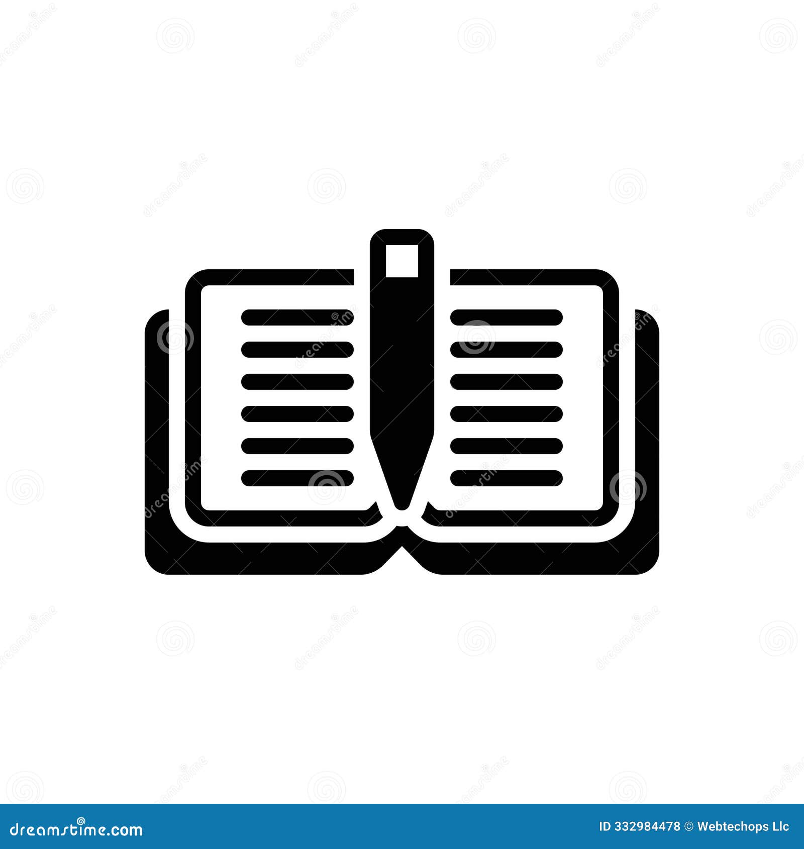 Black Solid Icon for Rules, Guideline and Rule Stock Illustration ...