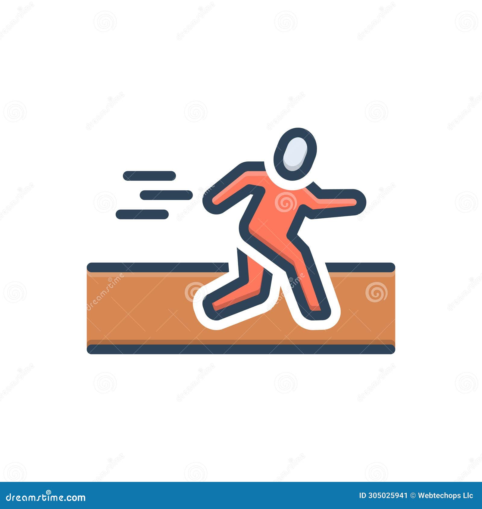 Color Illustration Icon for Running, Competing and Speed Stock ...