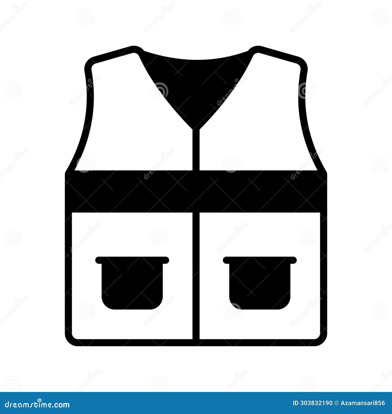 An Icon of Safety Jacket in Modern Style, Protective Jacket ...