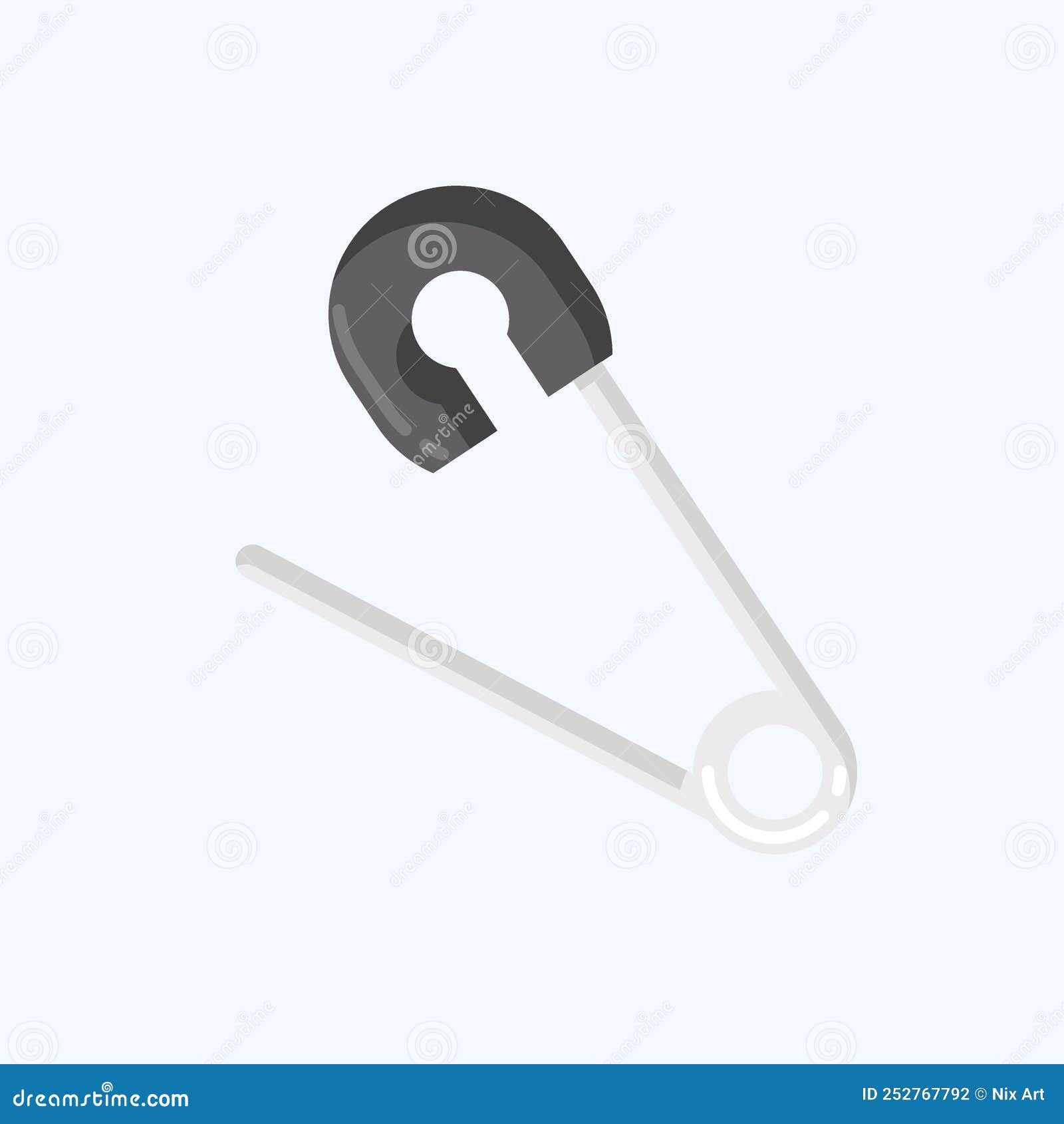 Icon Safety Pin. Suitable for Education Symbol. Flat Style. Simple ...