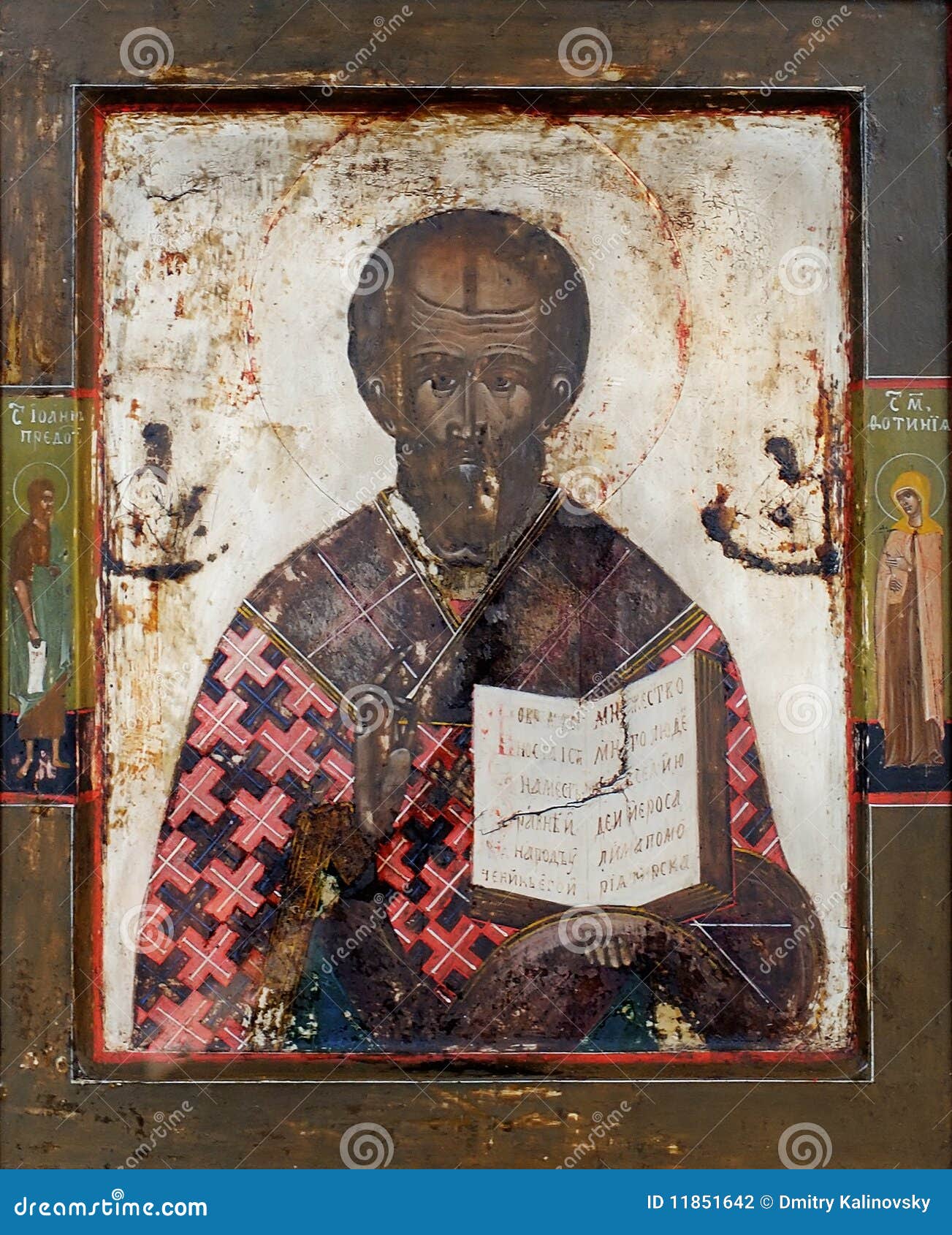 Icon of Saint Nicolas stock photo. Image of belief, catholicism - 11851642