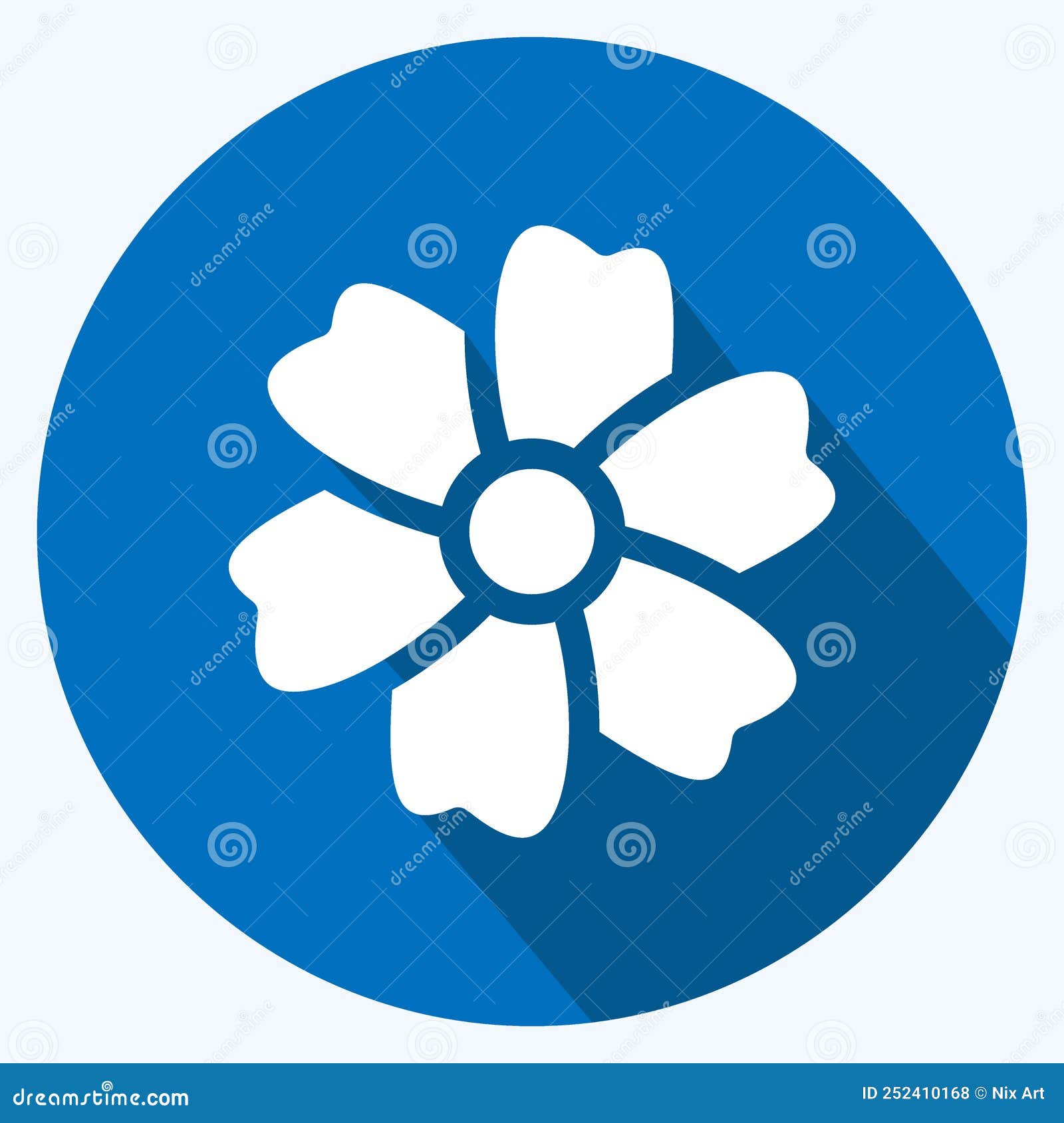 Icon Sakura. Suitable for Japanese Symbol. Long Shadow Style. Simple ...