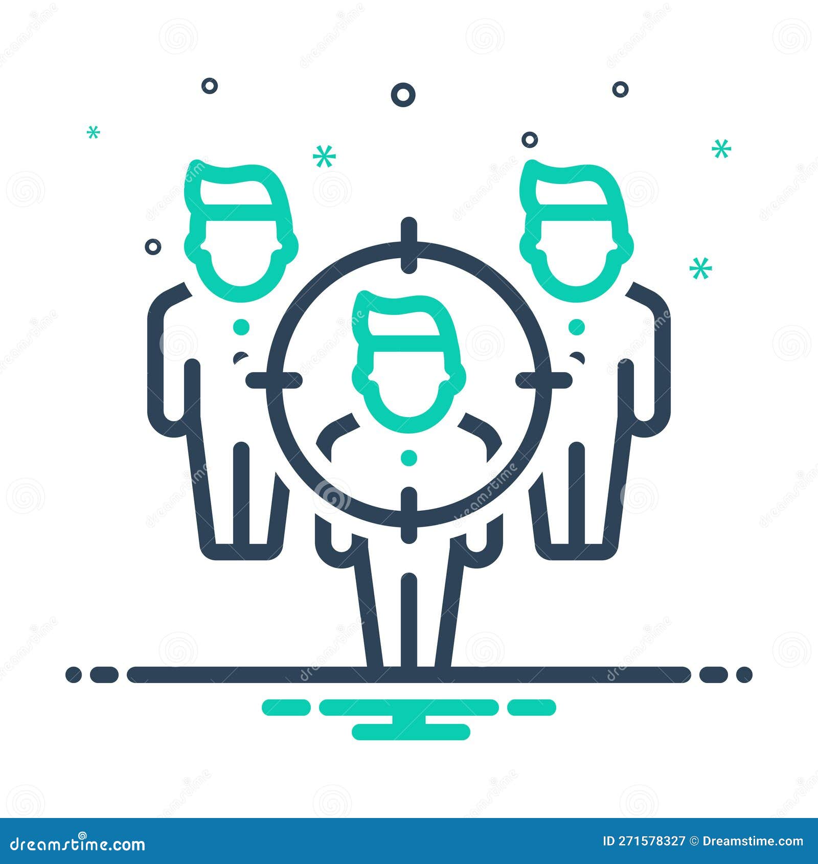 Mix Icon for Sampling, Sample and Target Stock Vector - Illustration of ...