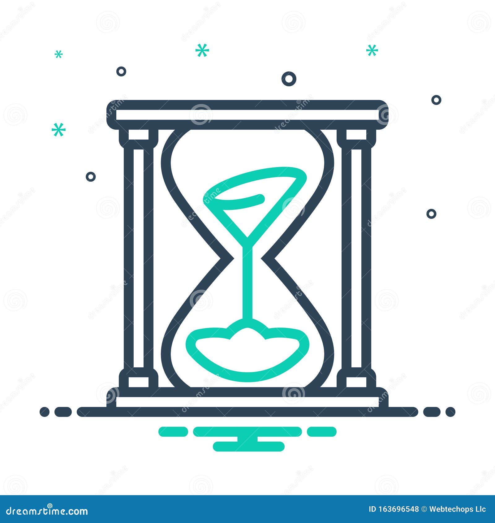 Mix Icon for Sands of Time, Timer and Antique Stock Vector ...