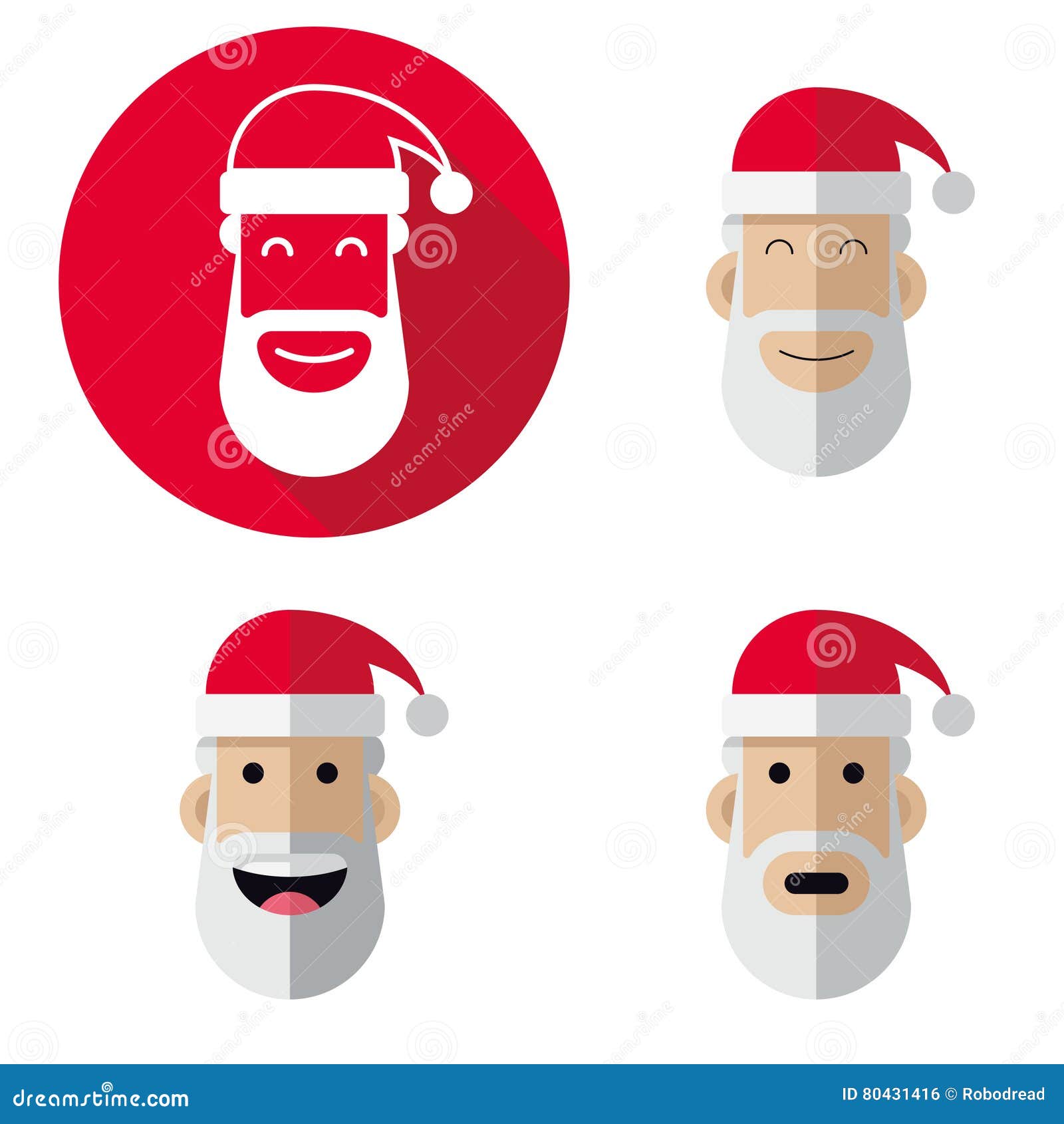Icon of Santa Claus stock vector. Illustration of design - 80431416