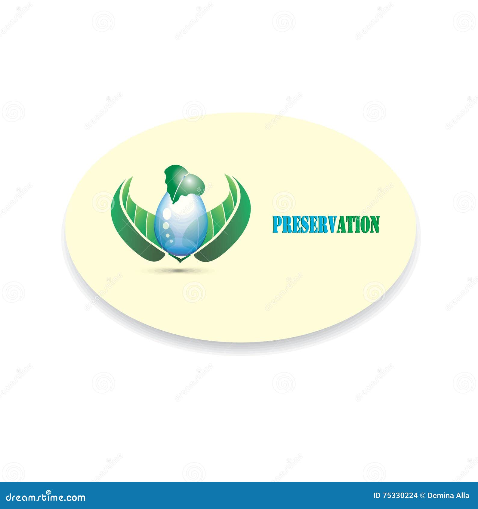 Icon of saving water stock vector. Illustration of bulb - 75330224