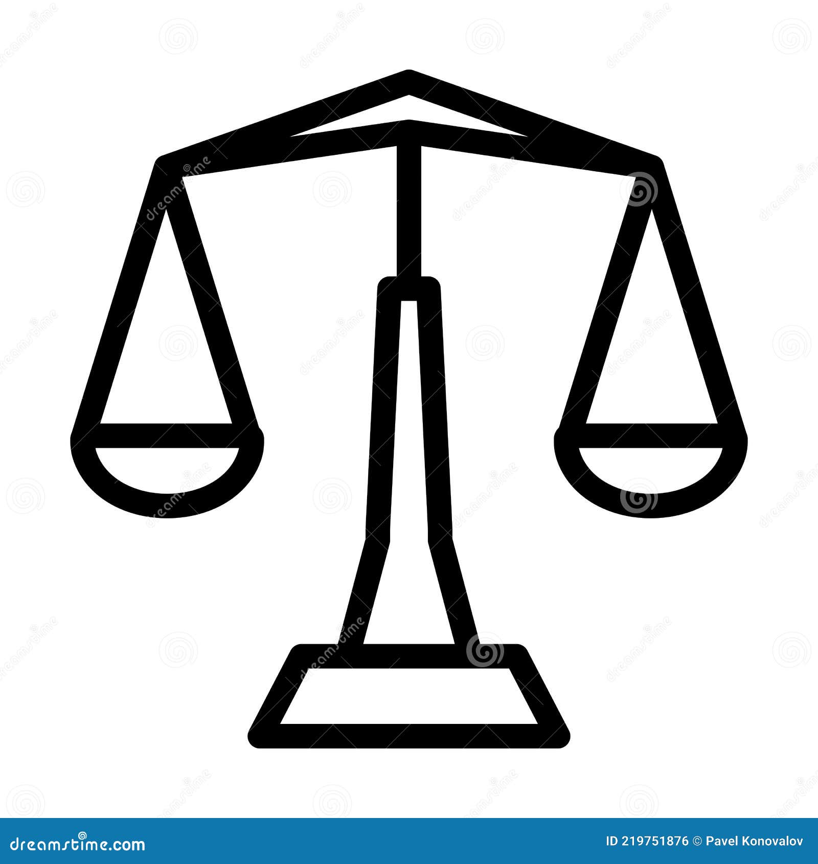 Icon of Scale stock vector. Illustration of presentation - 219751876