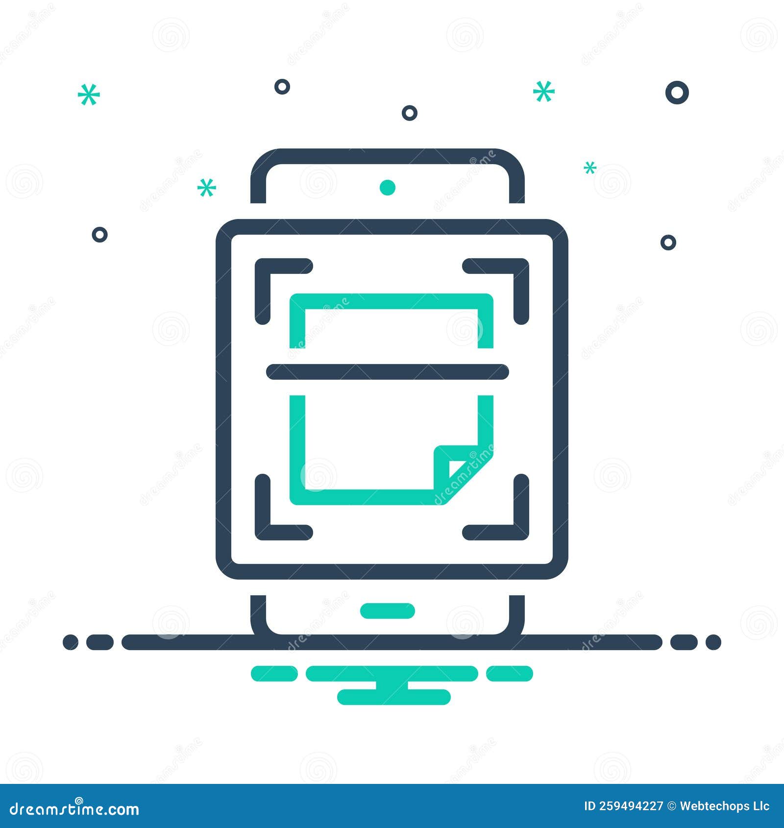 Scanner Of Code Vector Black Icon. Vector Illustration Scan Barcode On ...