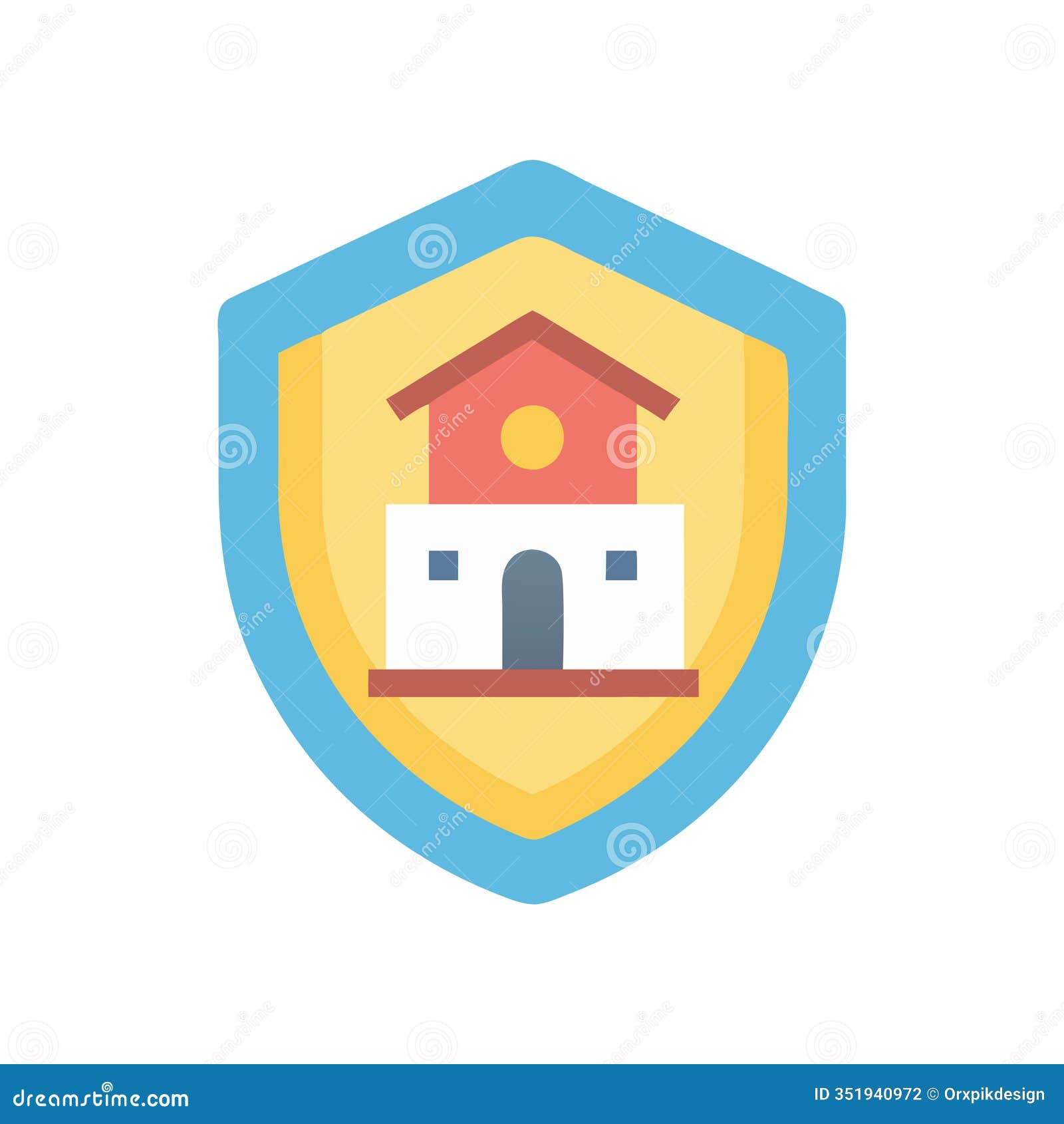 Icon for School Shields and Protection Stock Vector - Illustration of ...