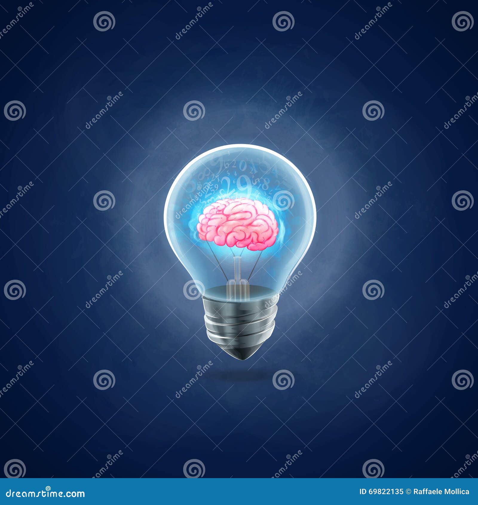 Icon science bulb stock vector. Illustration of energy - 69822135