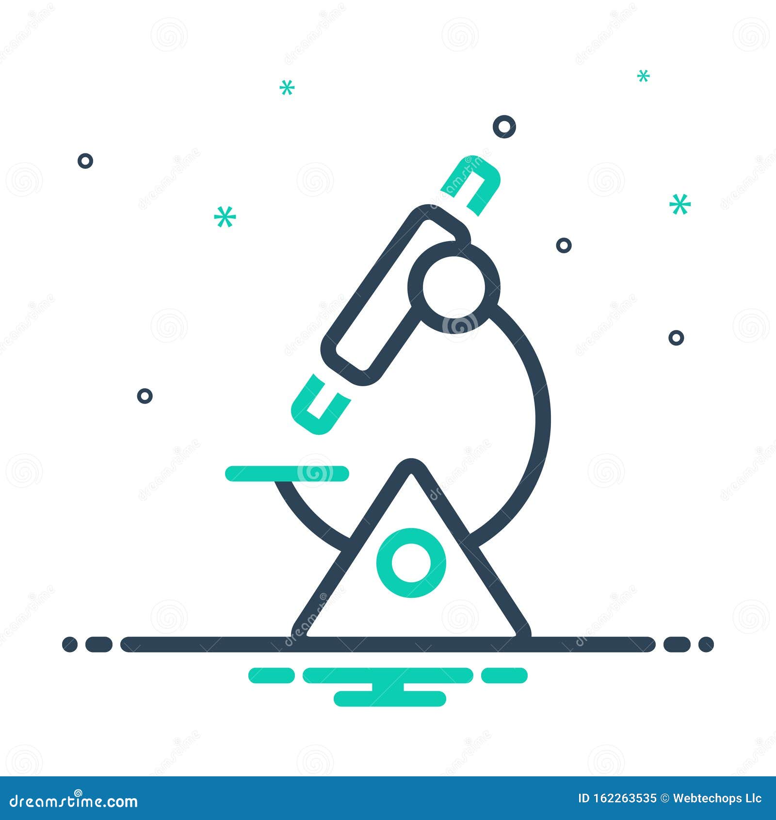 Mix Icon for Science, Imperceptible and Minuscule Stock Vector ...