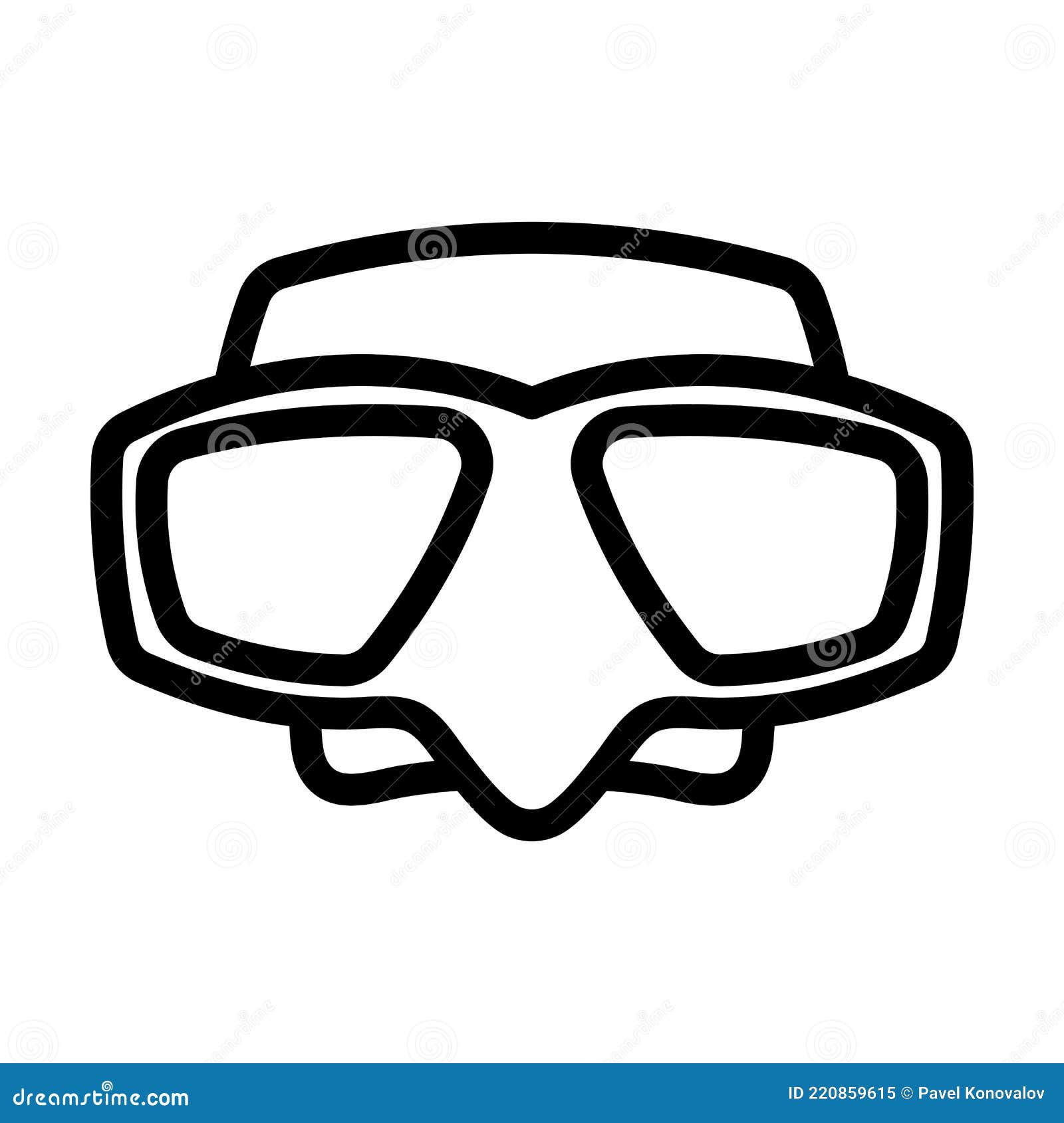 Icon of Scuba Mask stock vector. Illustration of dive - 220859615