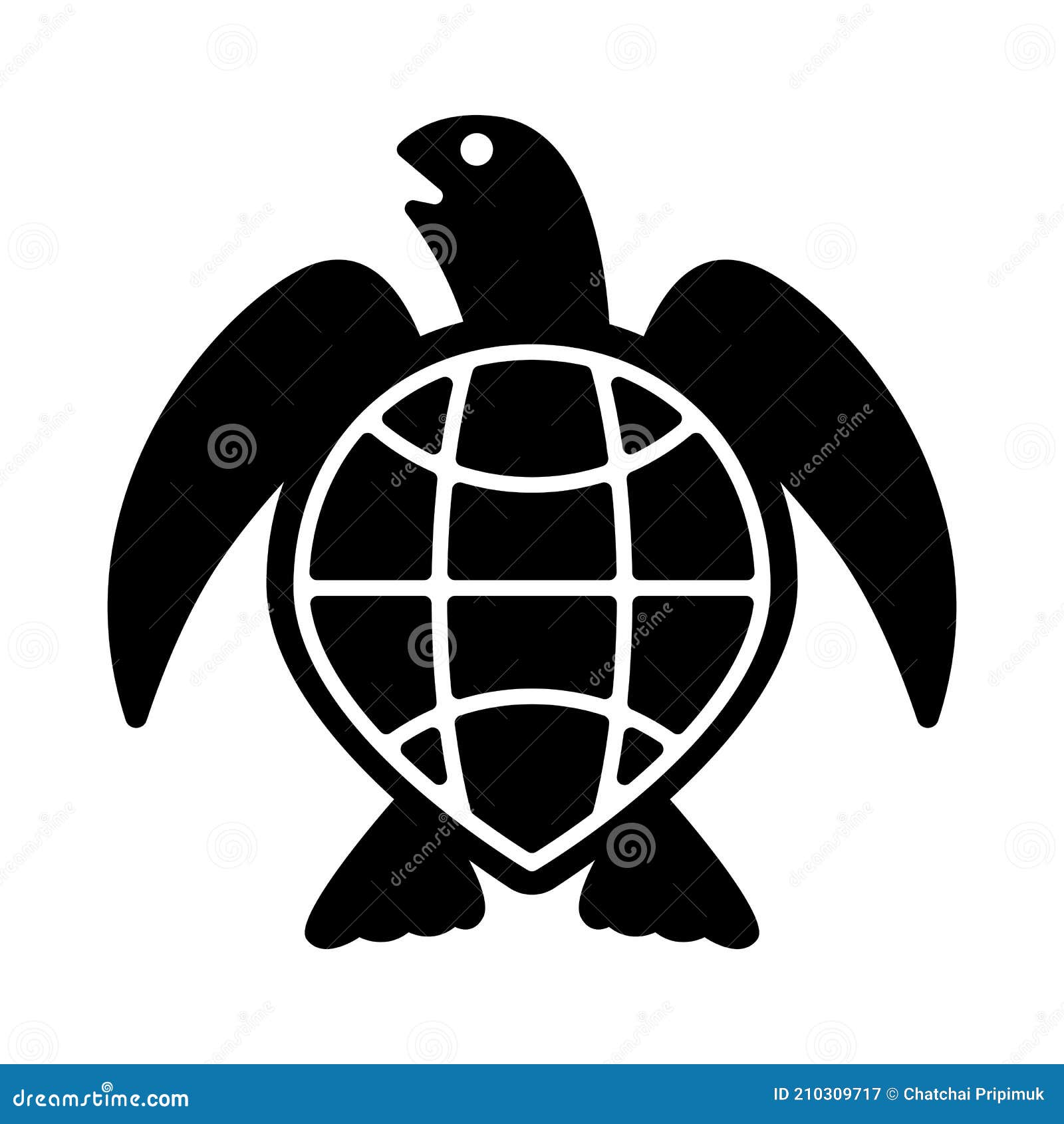 Icon sea turtle stock vector. Illustration of icon, vector - 210309717