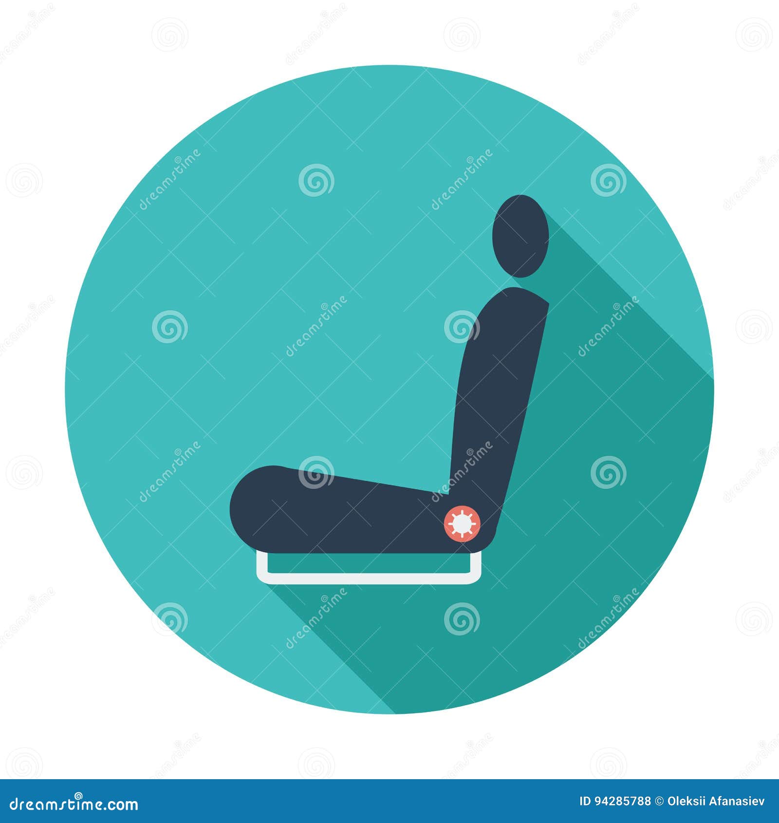 Icon seat. stock vector. Illustration of equipment, message - 94285788