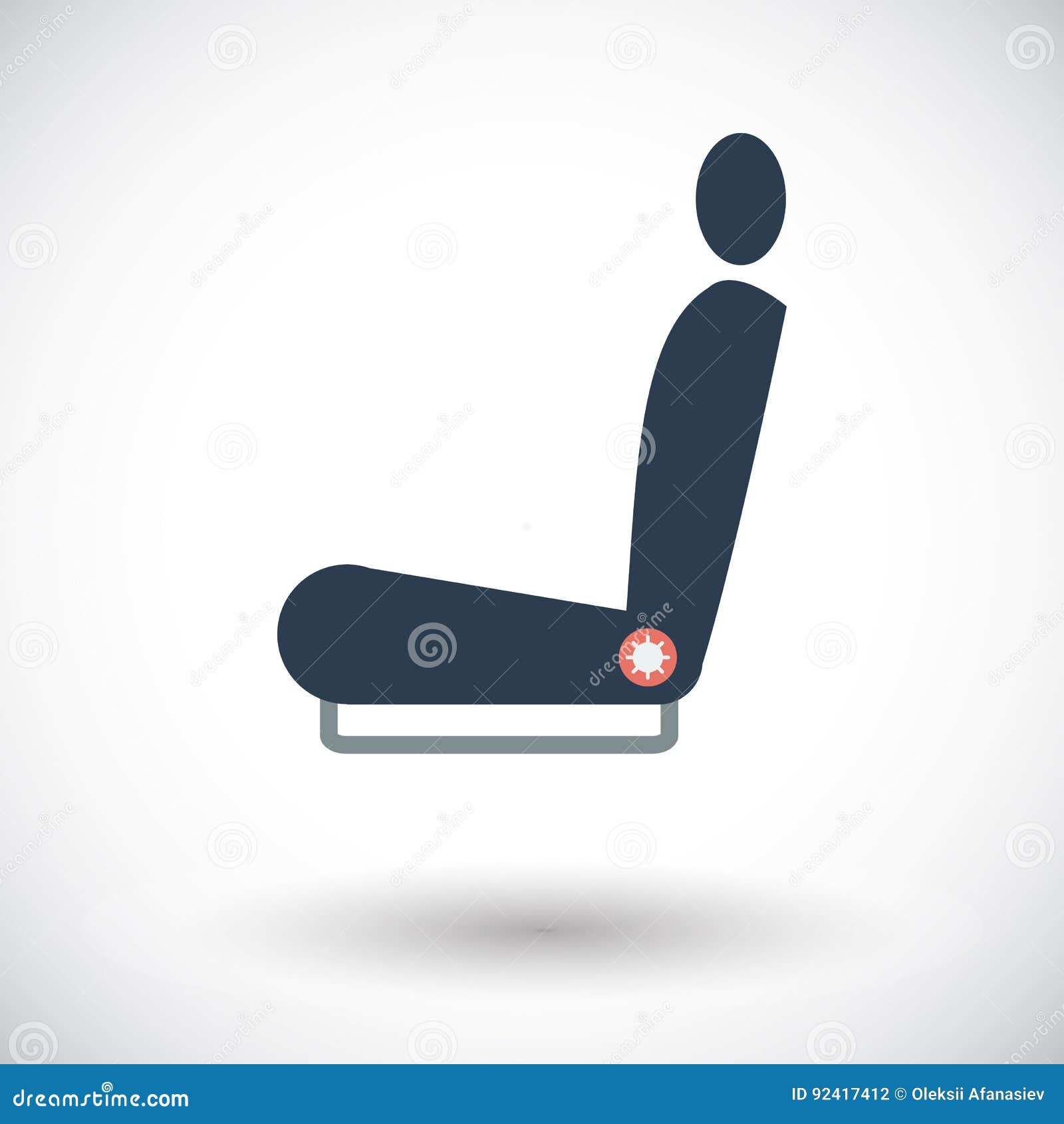 Icon seat. stock vector. Illustration of seat, message - 92417412