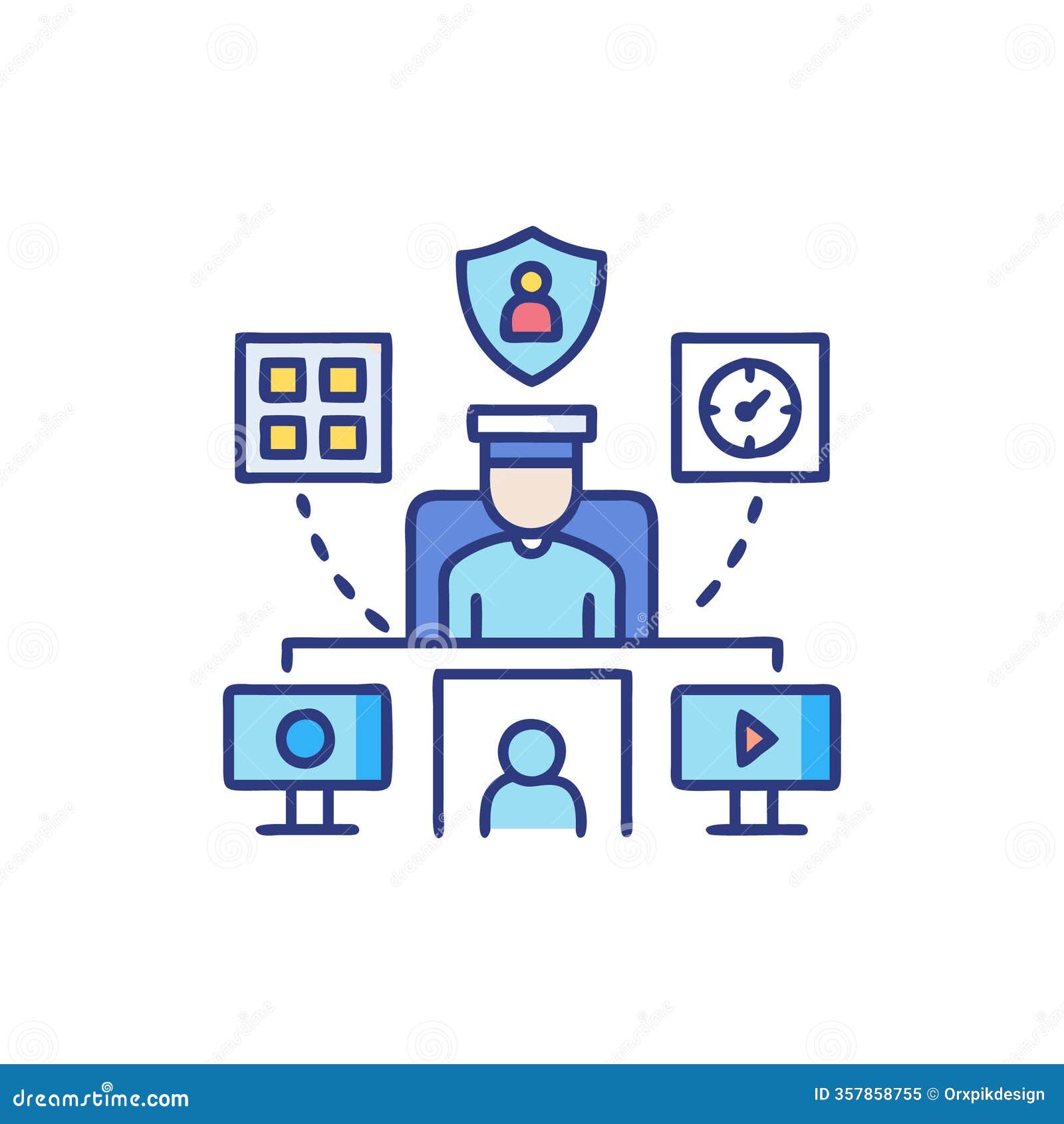 Icon of Security Operations Center for Incident Response Stock ...