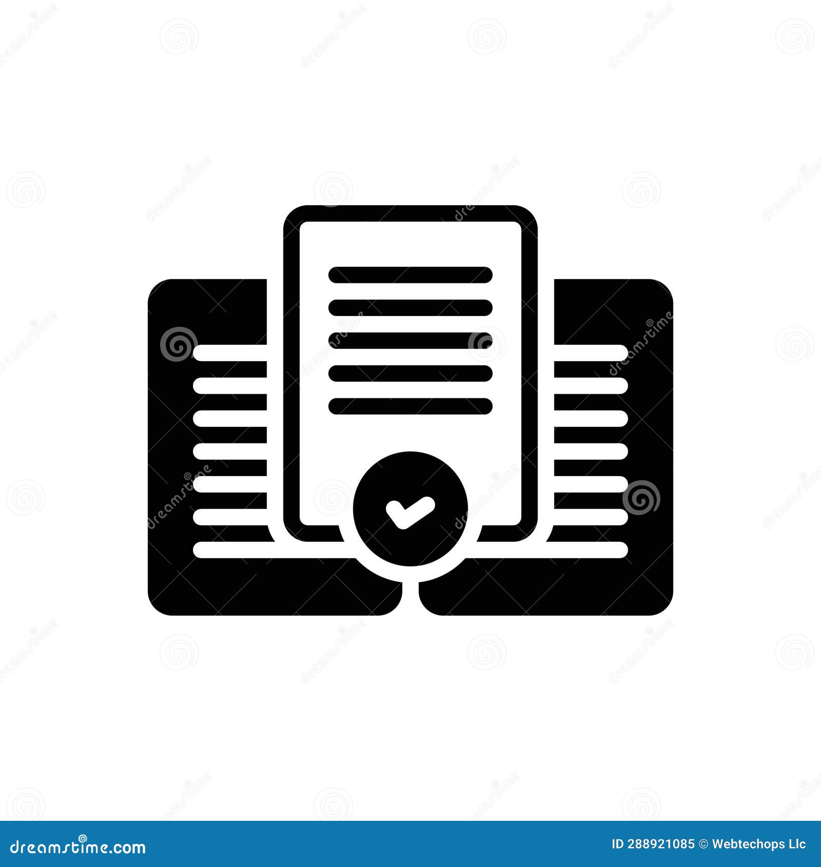 Black Solid Icon for Select, Paper and Notes Stock Illustration ...
