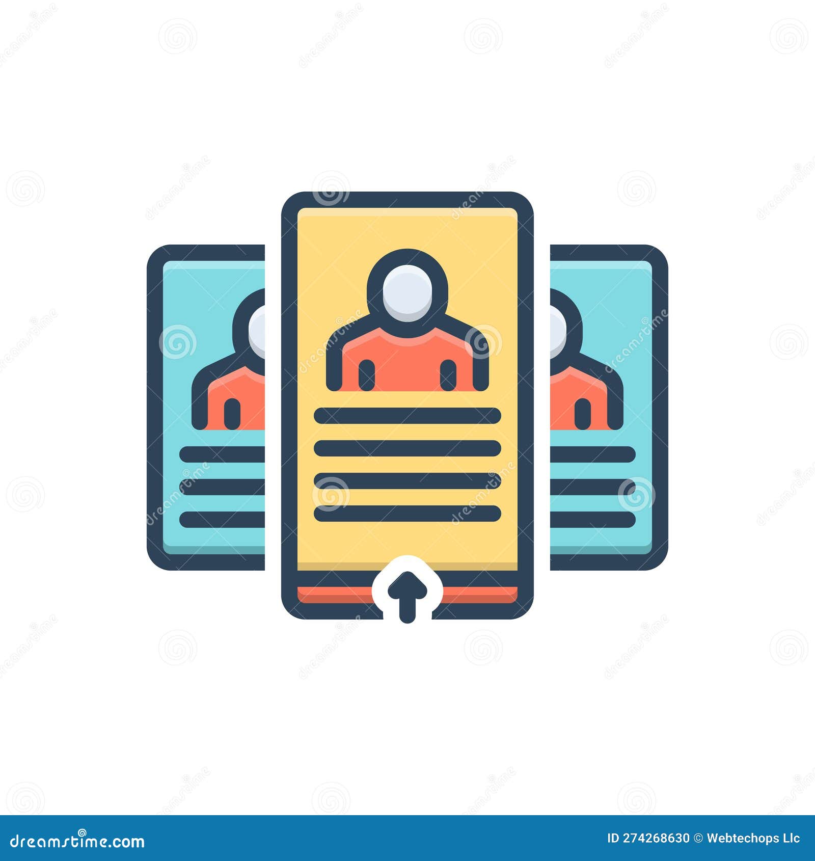 Color Illustration Icon for Selection, Picking and Option Stock ...