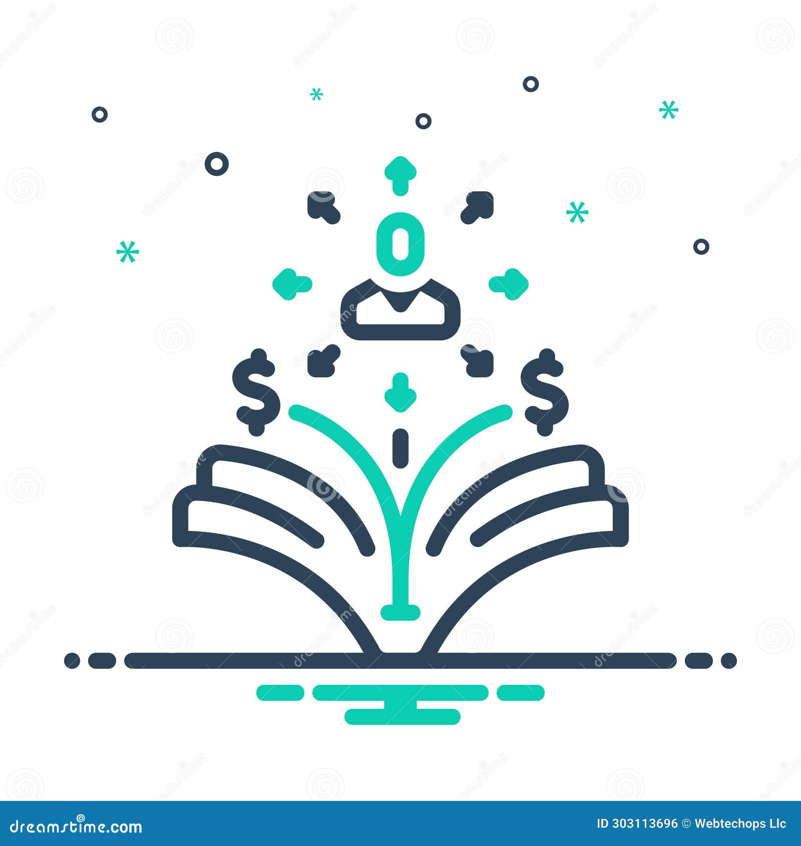 Mix Icon for Self Directed, Saving and Concept Stock Illustration ...