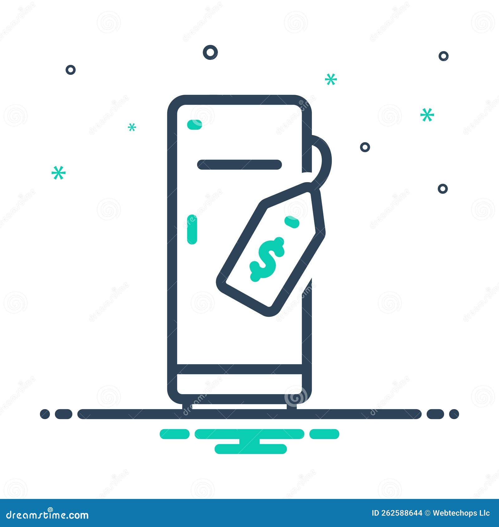 Mix Icon for Sells, Vend and Sell Out Stock Vector - Illustration of ...