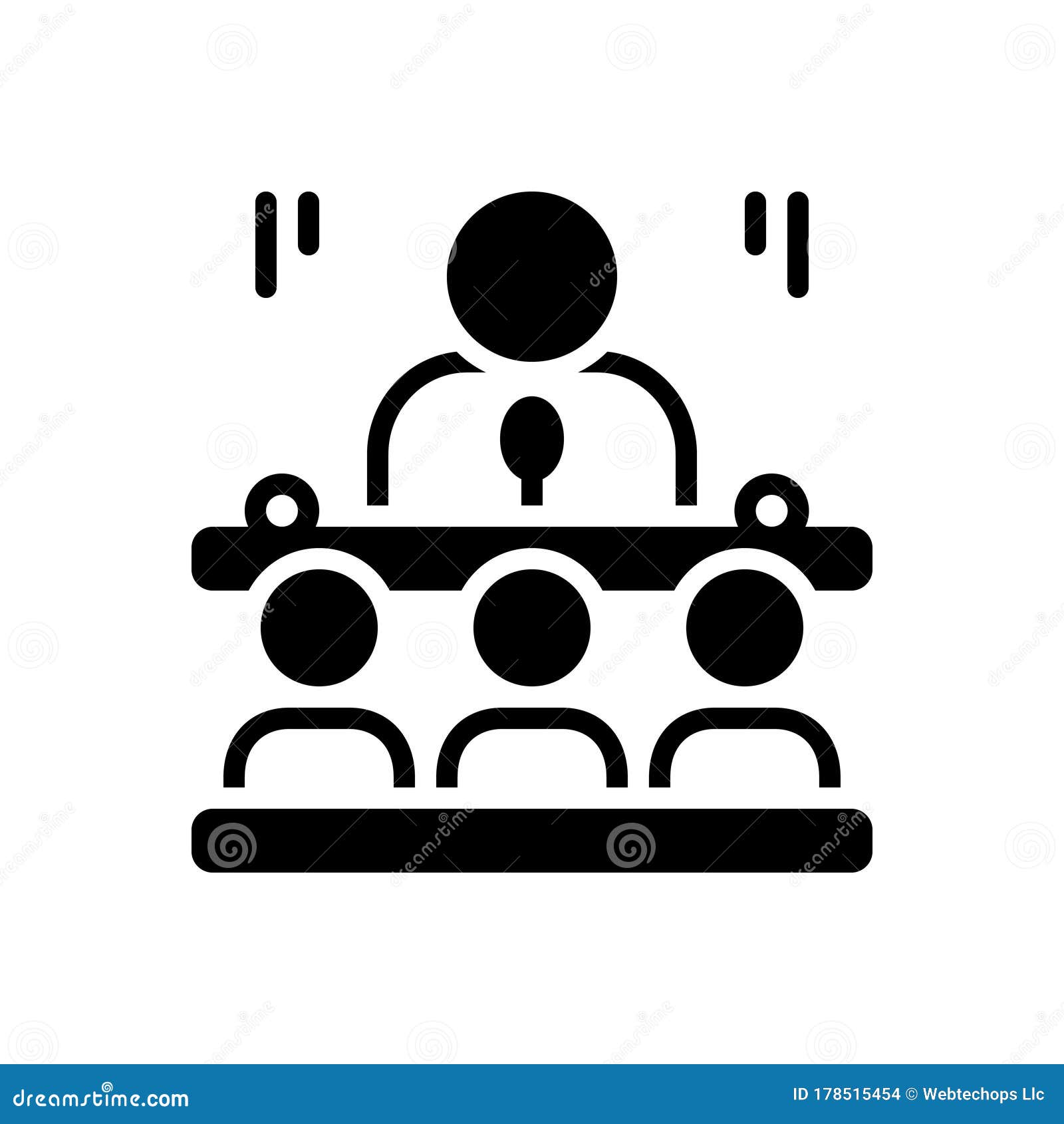 Black Solid Icon for Senate, Conference and Speaker Stock Vector ...
