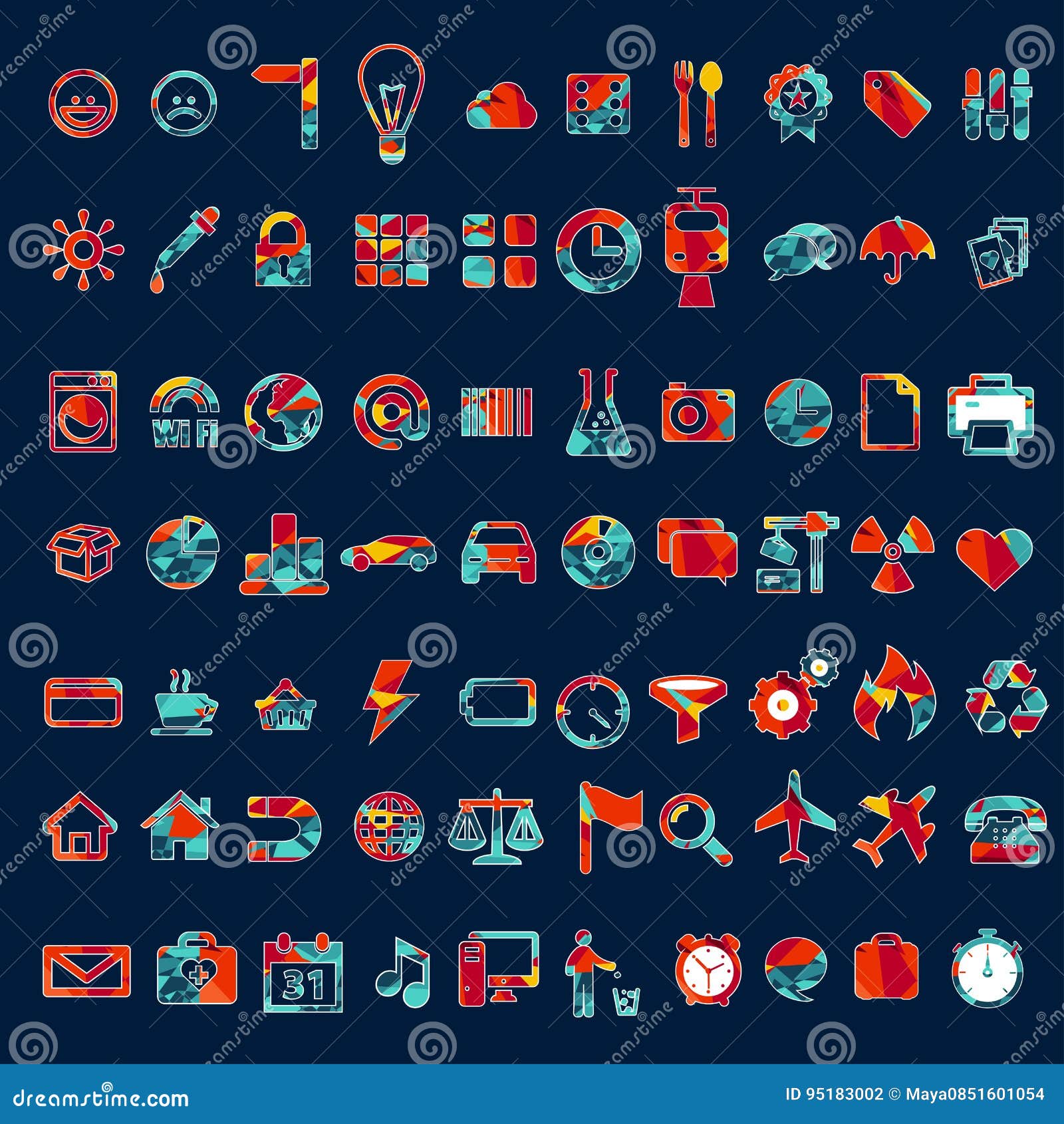 Icon serie stock illustration. Illustration of micro - 95183002