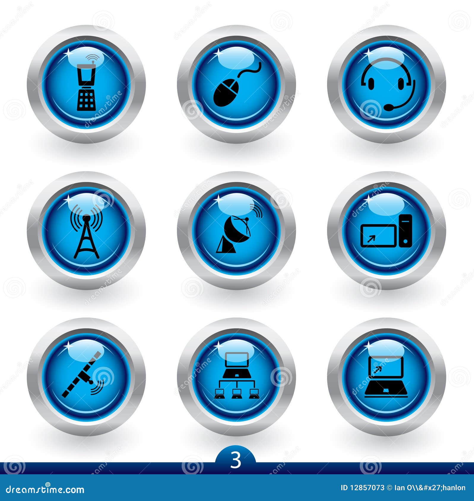 Icon Series 3 - Comunications Stock Vector - Illustration of navigation ...