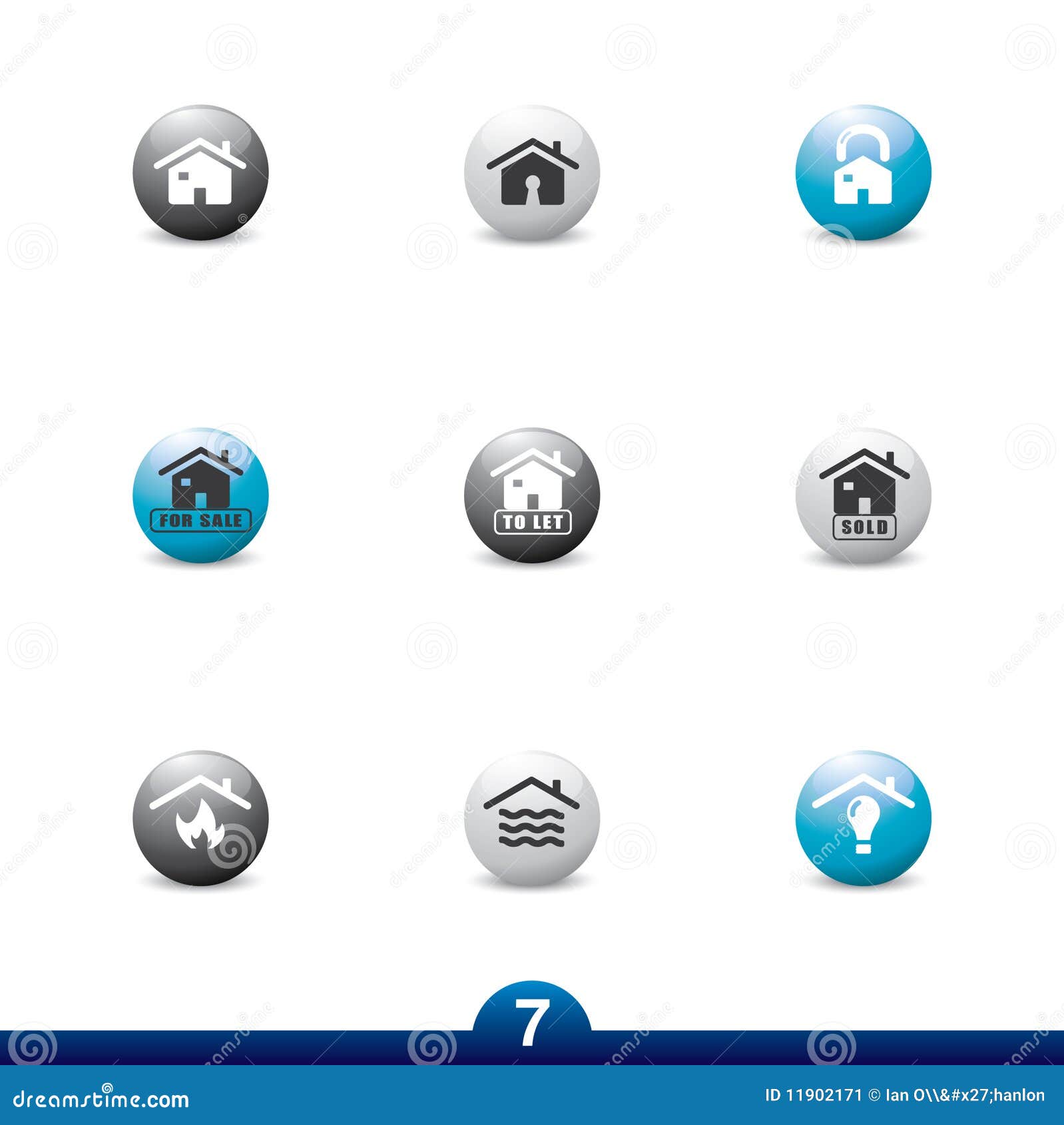 Icon Series - Home Services Stock Vector - Illustration of button, home ...