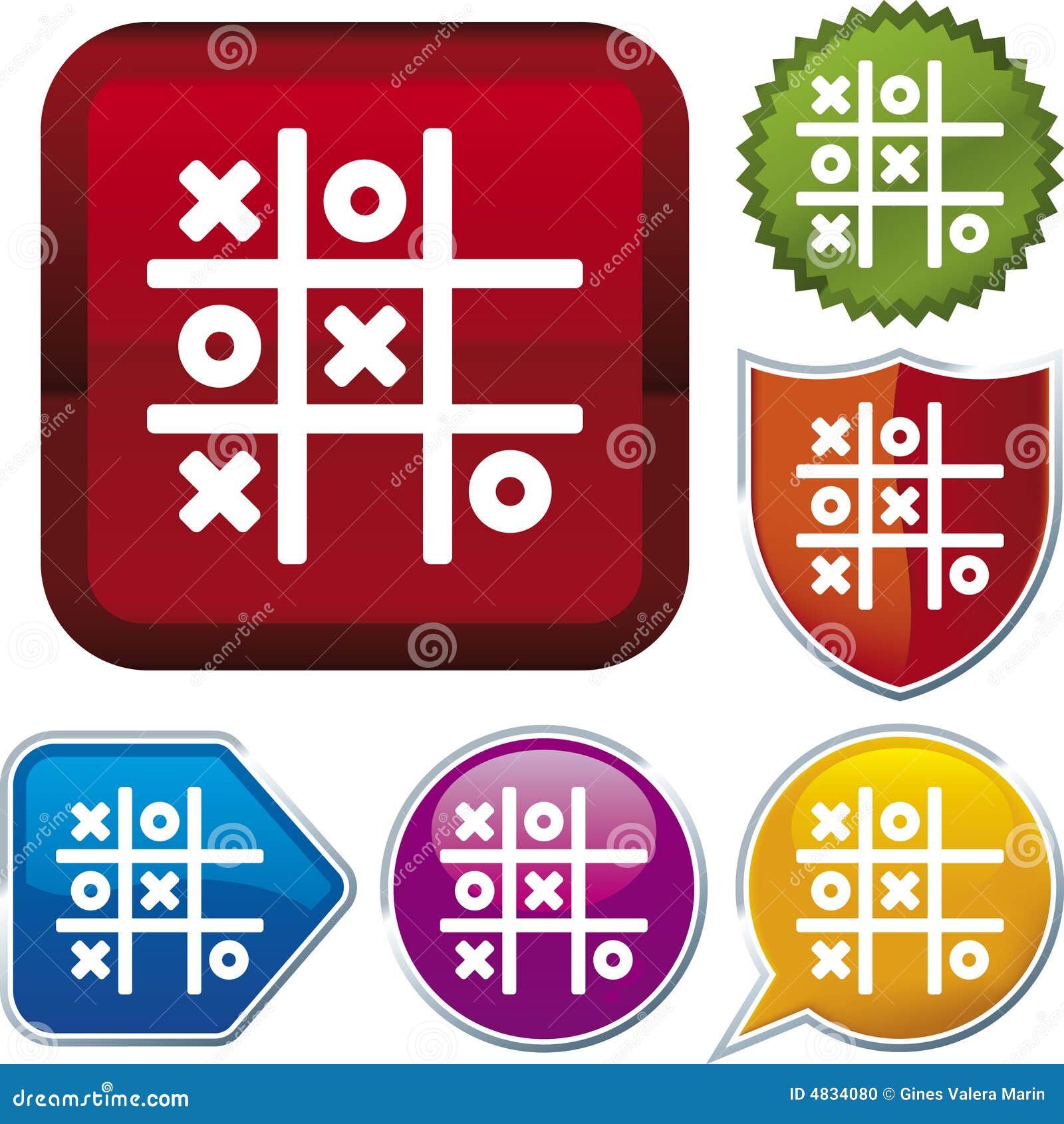 Icon Series: Three in a Row Stock Vector - Illustration of design, blue ...