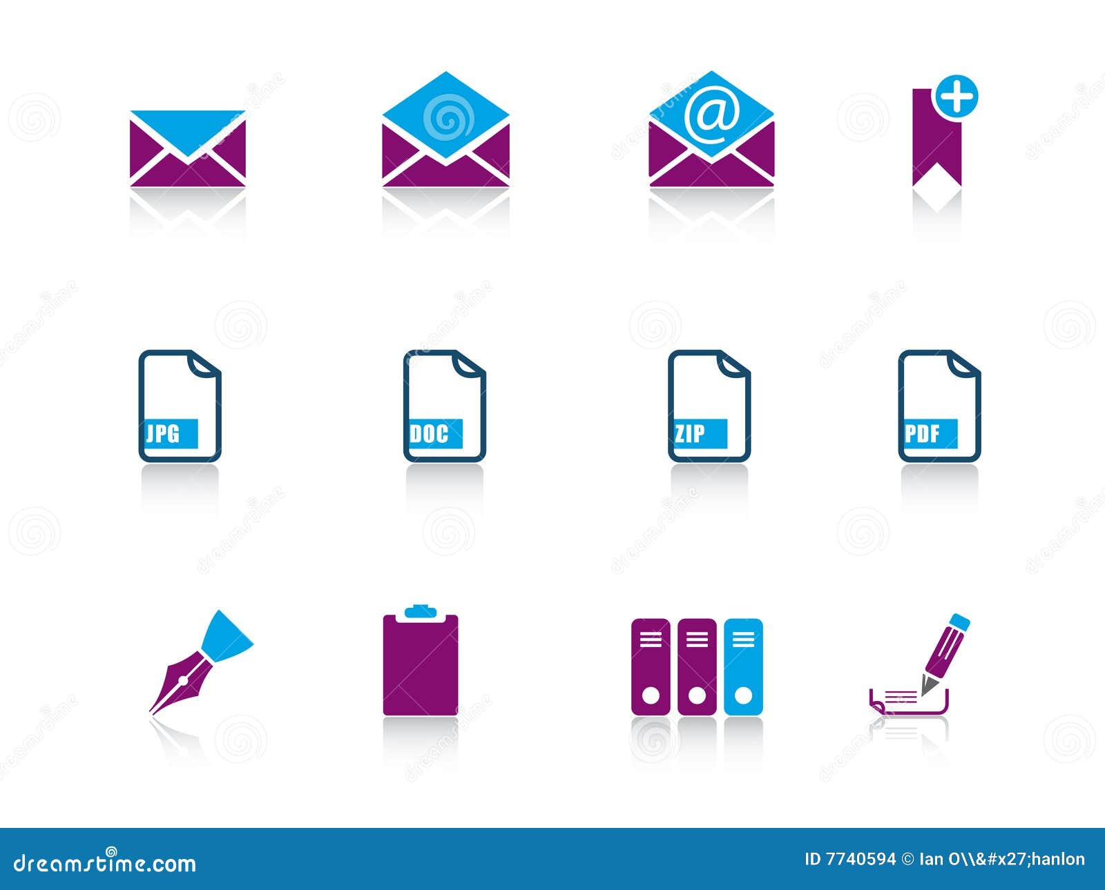 Icon series...web stock vector. Illustration of document - 7740594