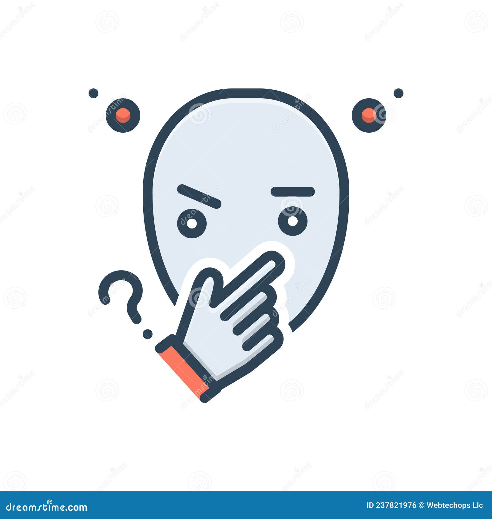 Color Illustration Icon for Seriously, Gravely and Solemn Stock ...