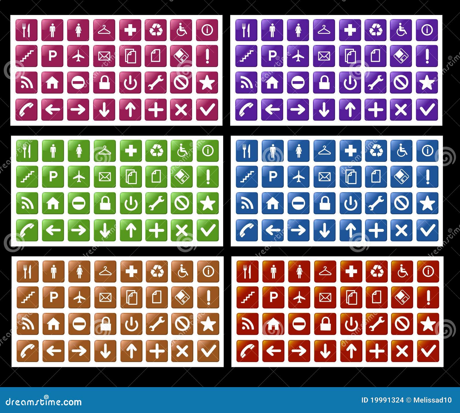 Icon set stock illustration. Illustration of graphic - 19991324