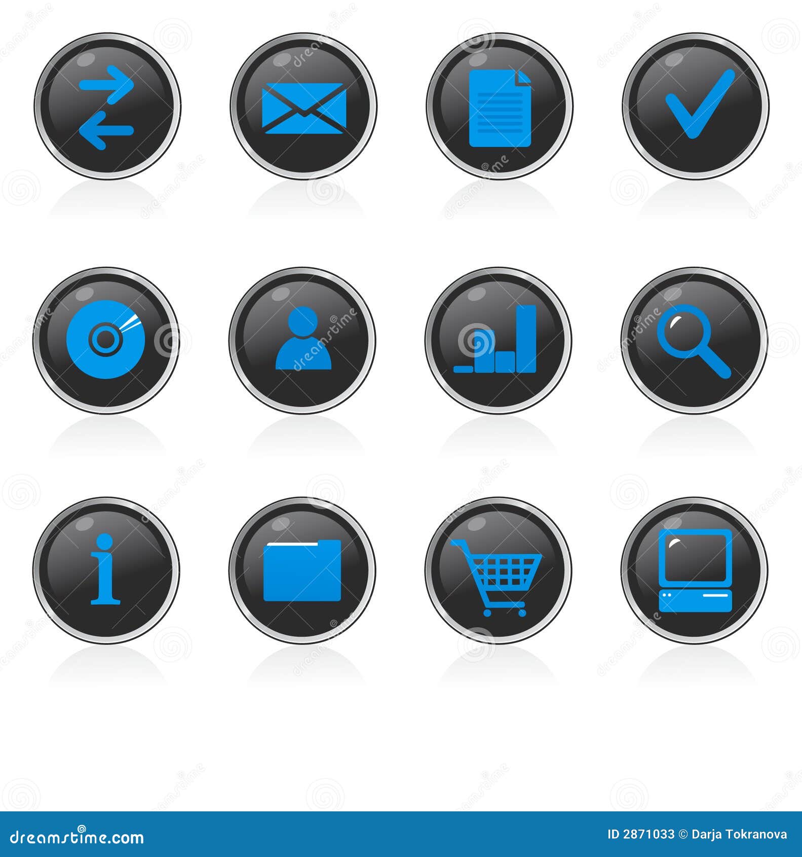 Icon set stock vector. Illustration of chart, mark, file - 2871033