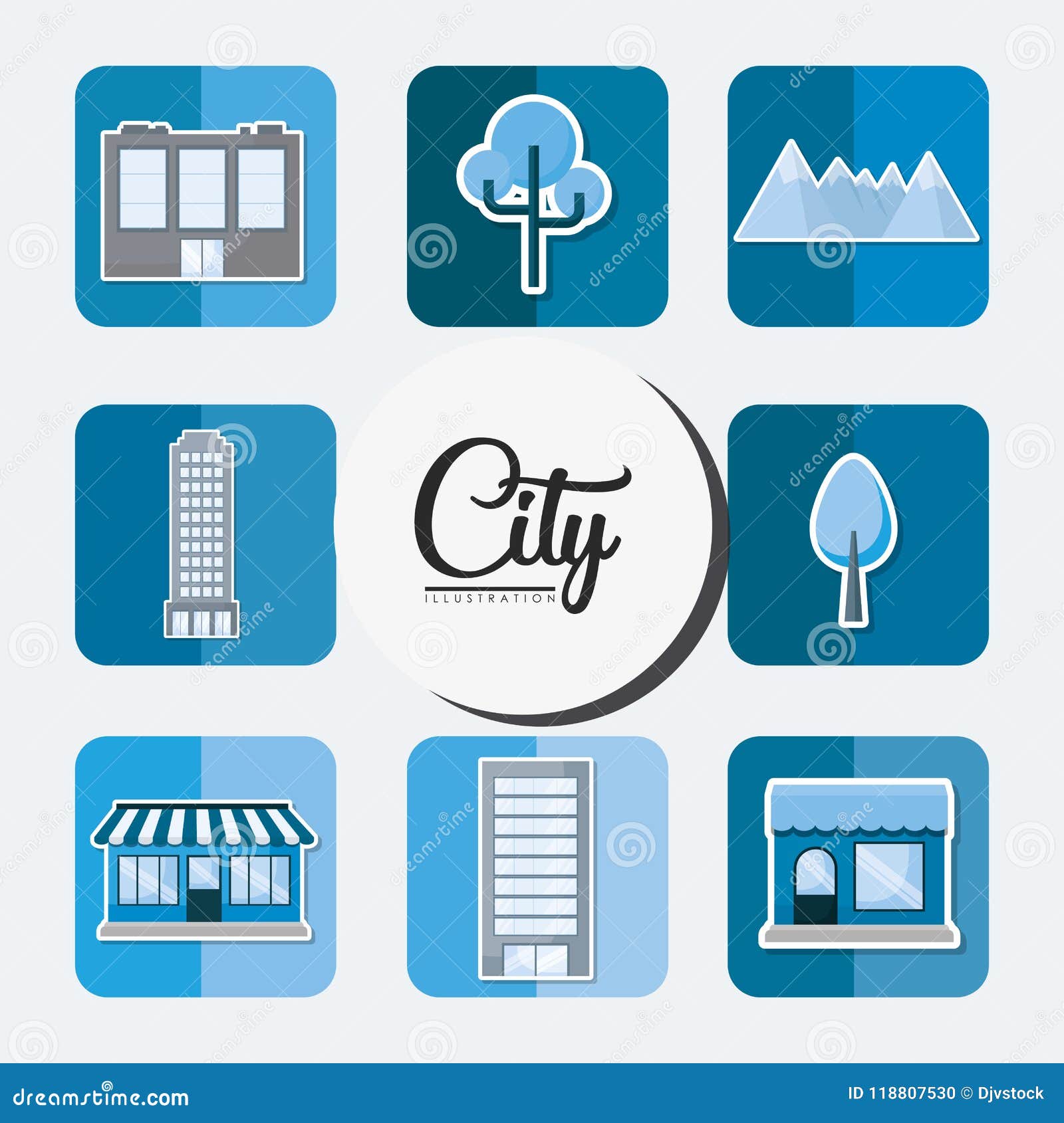City elements design stock vector. Illustration of design - 118807530