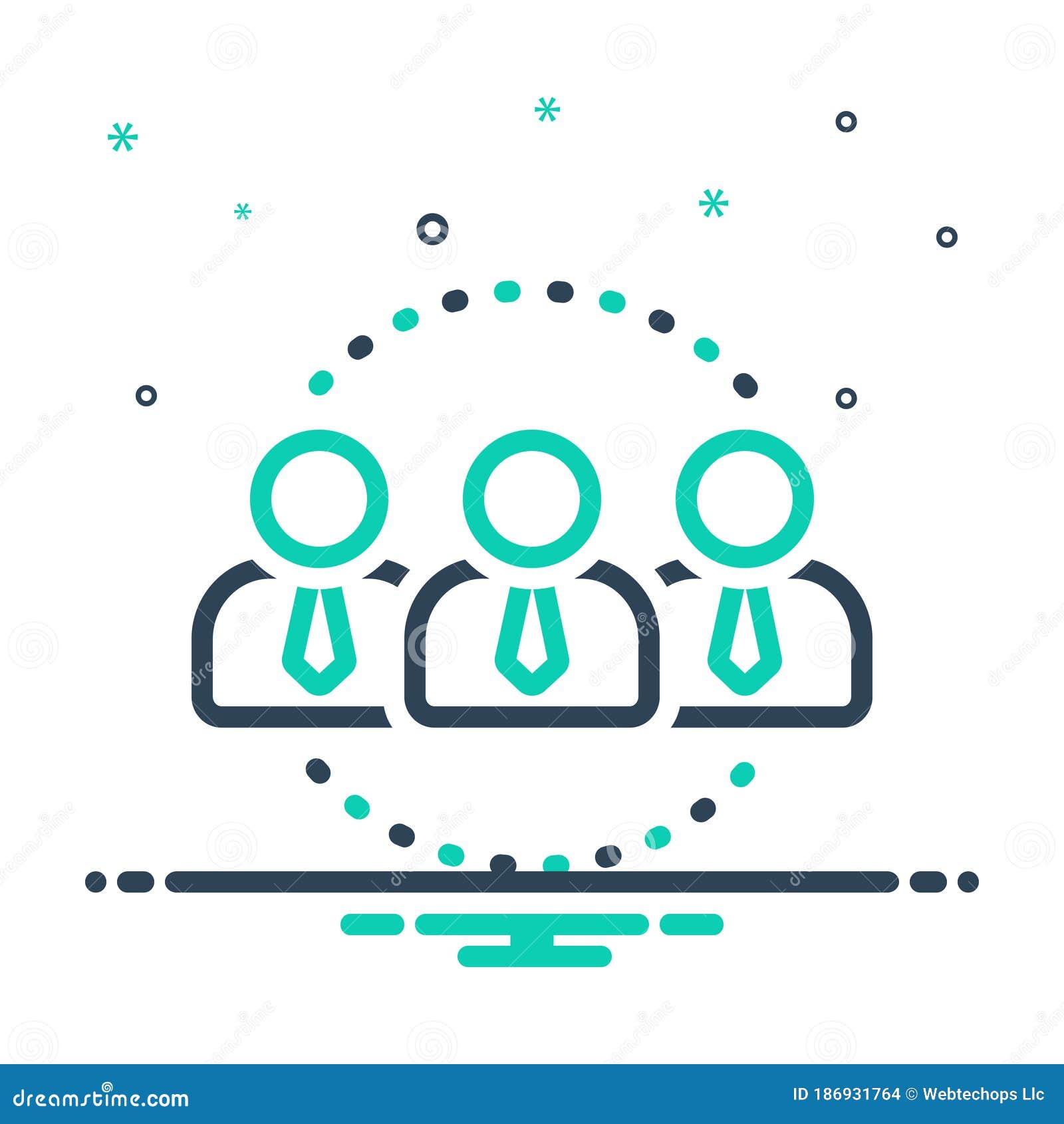 Mix Icon for Set, Conglomeration and Group Stock Vector - Illustration ...
