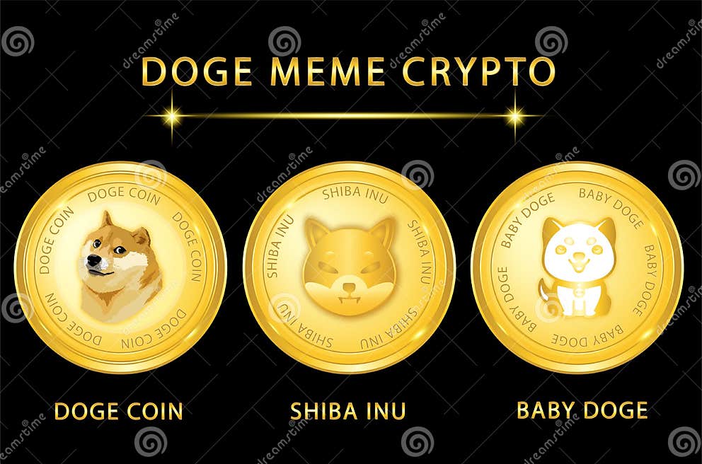 Icon Set Doge Coins, Doge Coin, Shiba Inu SHIB, Baby Doge, Doge Meme ...