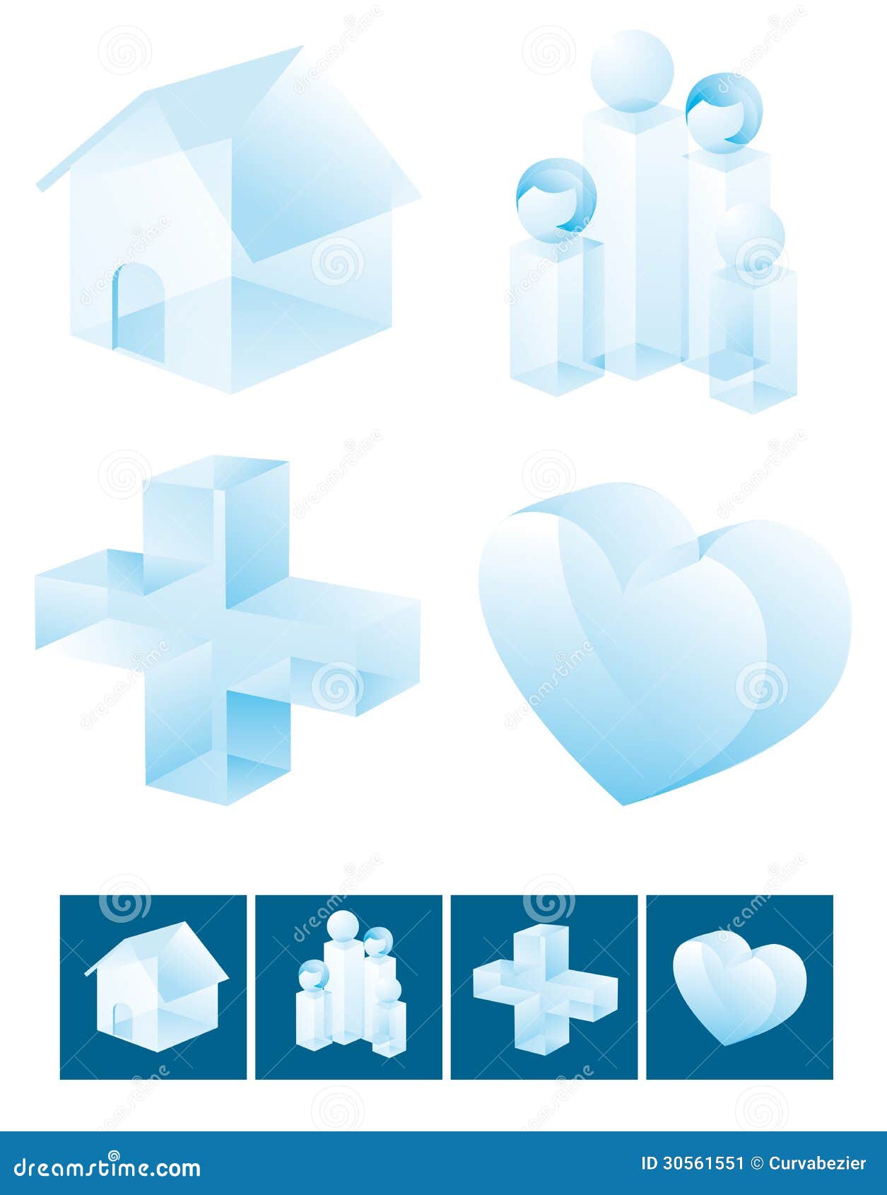 Icon set / Family values stock illustration. Illustration of family ...