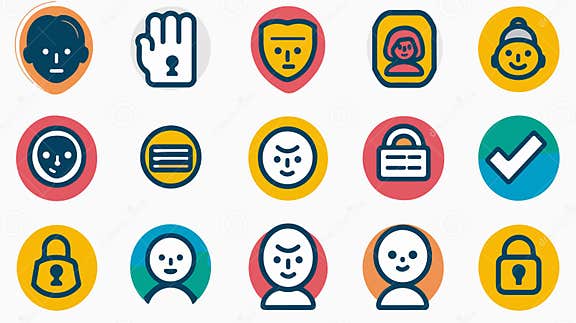Identity Icon Set: Visual Representation of Identity Concepts for ...