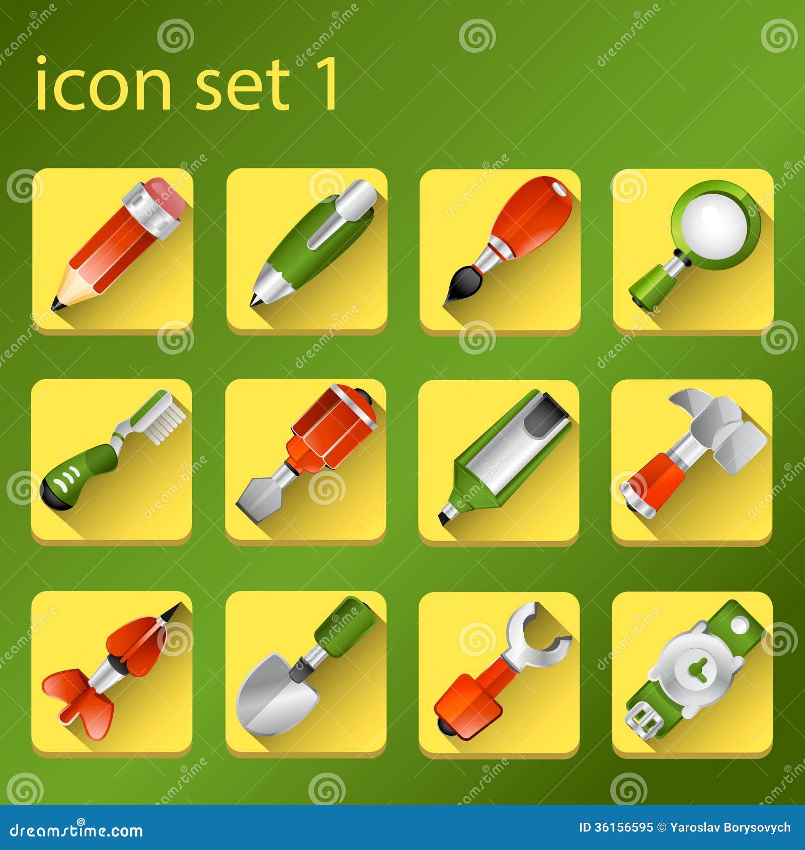 Icon set 1 stock vector. Illustration of icons, telephone - 36156595