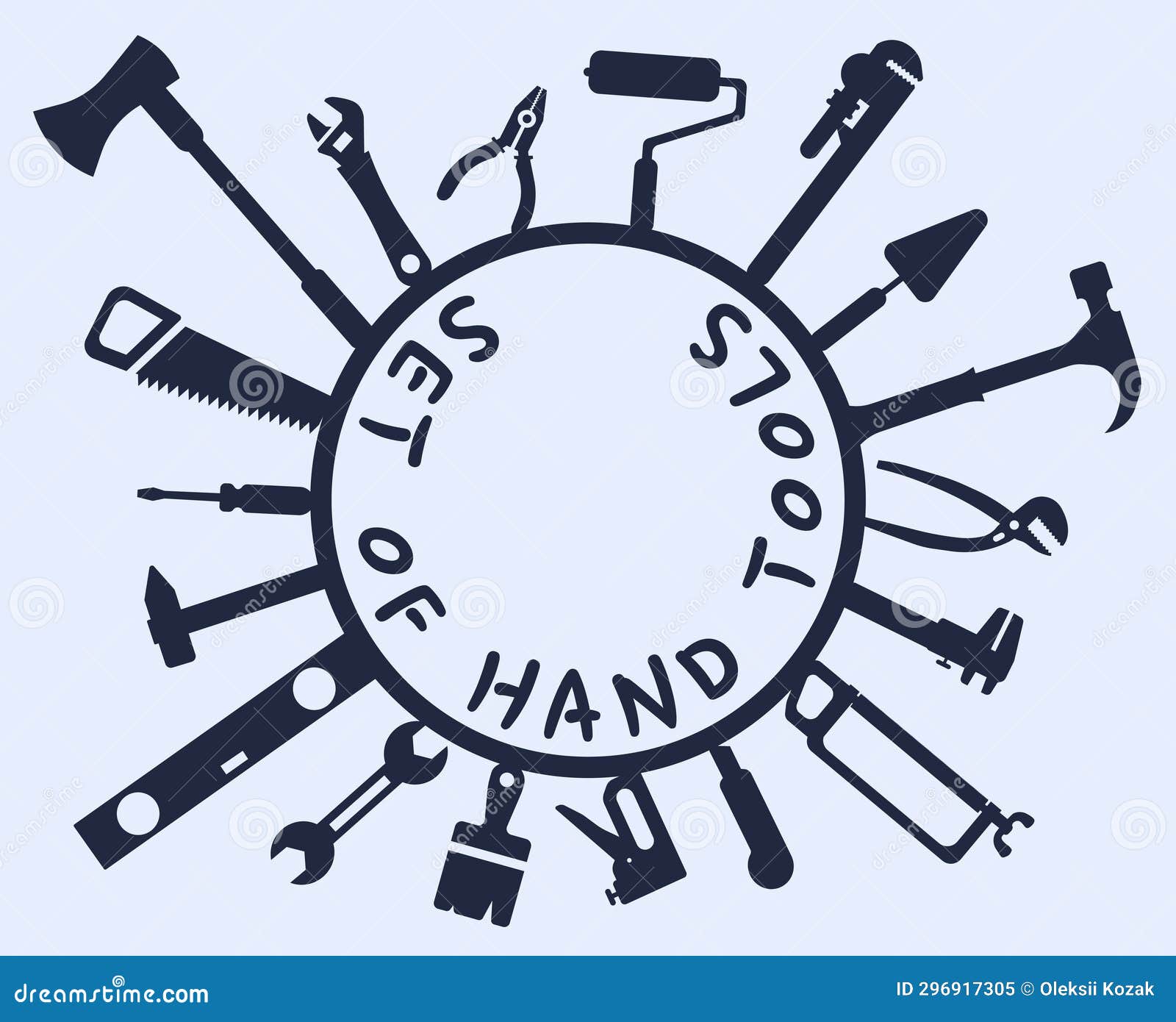 Icon Set of Hand Tools. Hand Tool. Set of Hand Tools or Tools Icons ...